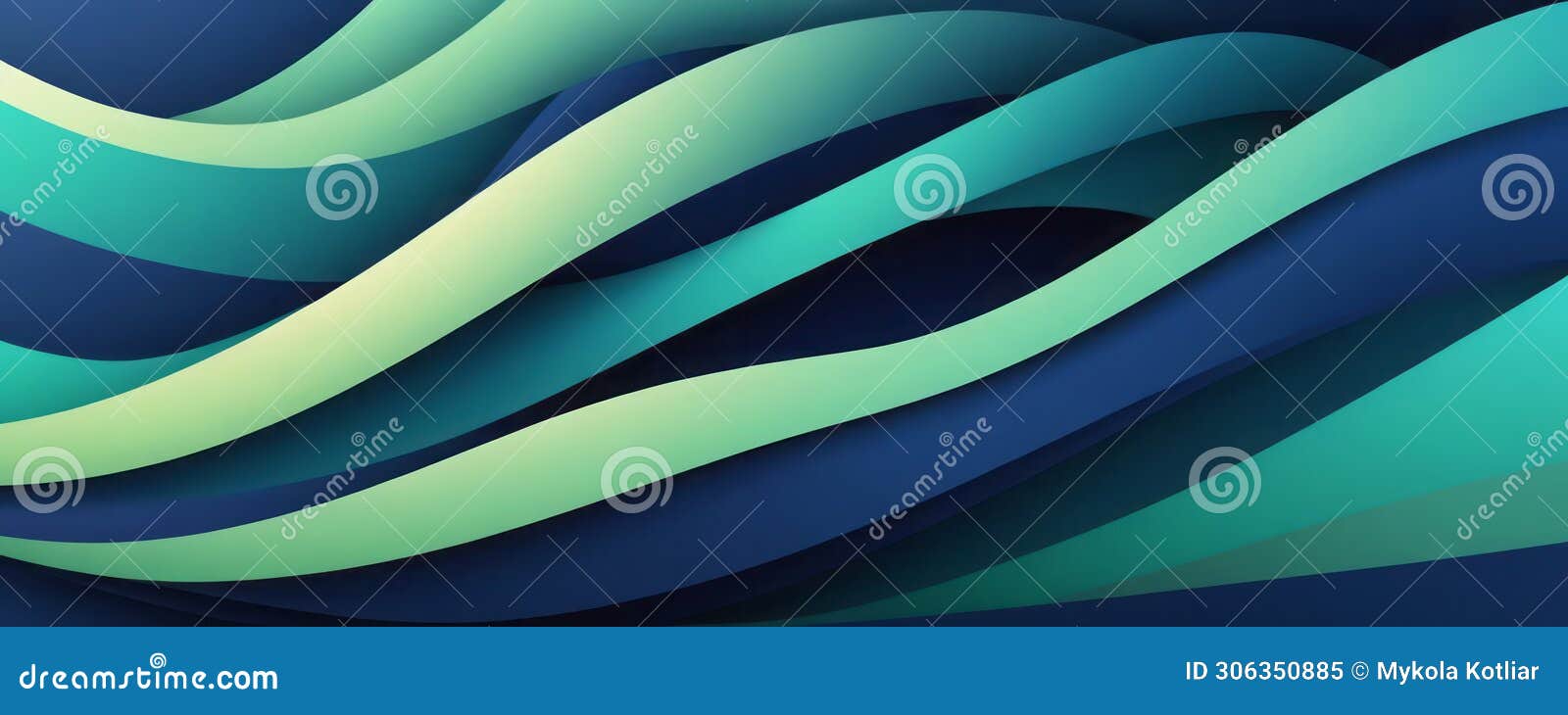 Helical Shapes in Navy Mint Cream Stock Image - Image of background ...