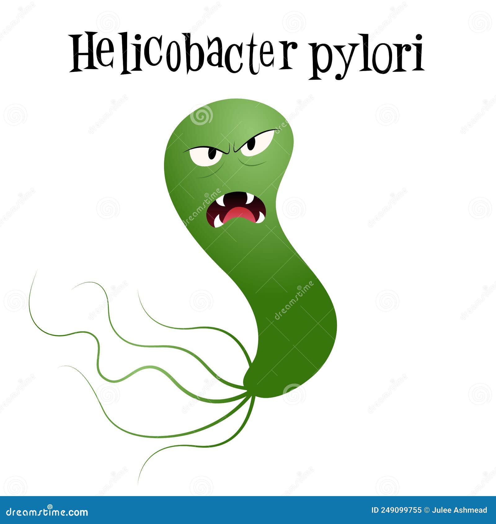 Helicobacter Pylori Vector Illustration Stock Vector - Illustration of ...