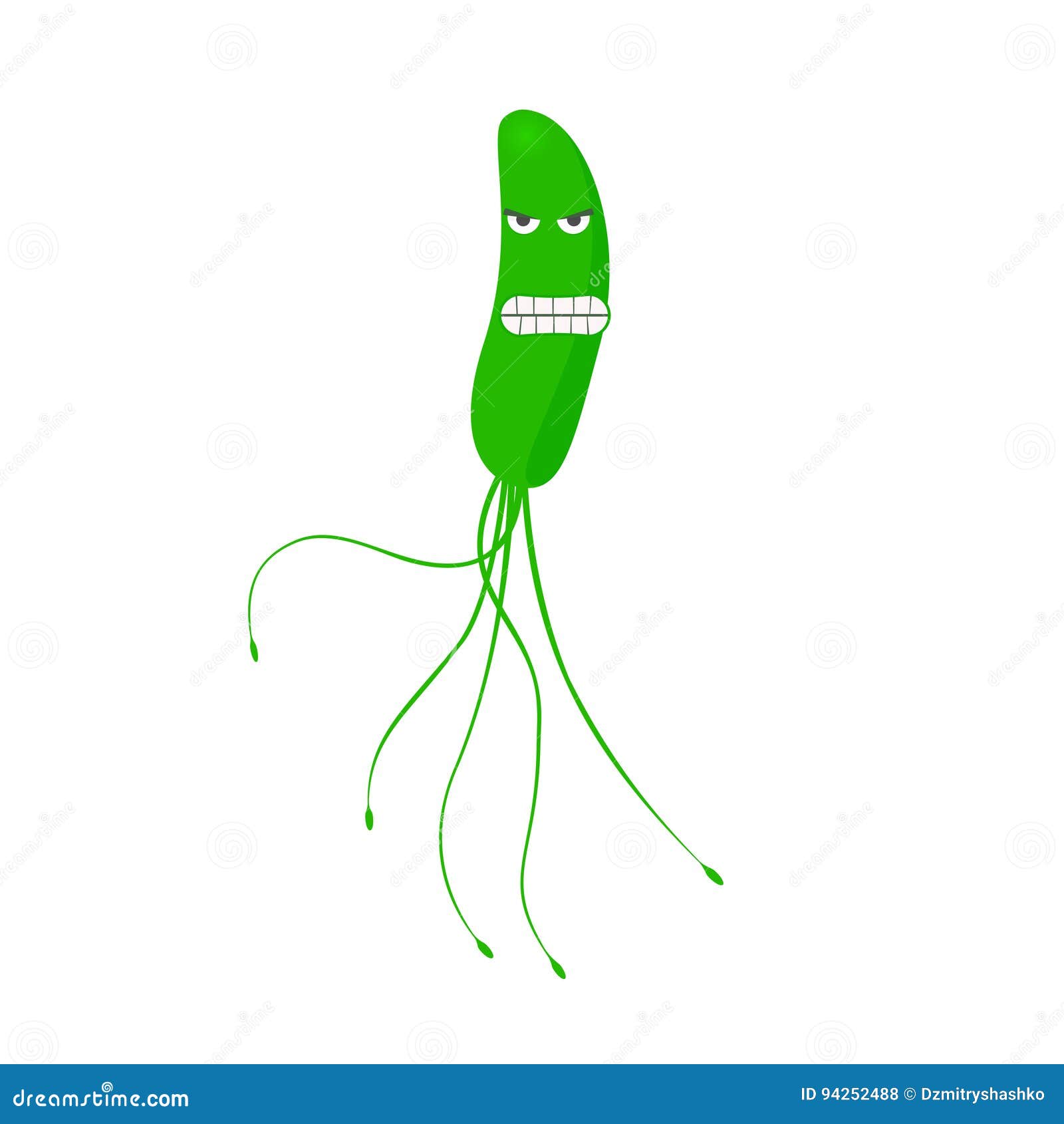 Helicobacter Pylori. Cartoon Character Stock Vector - Illustration of ...