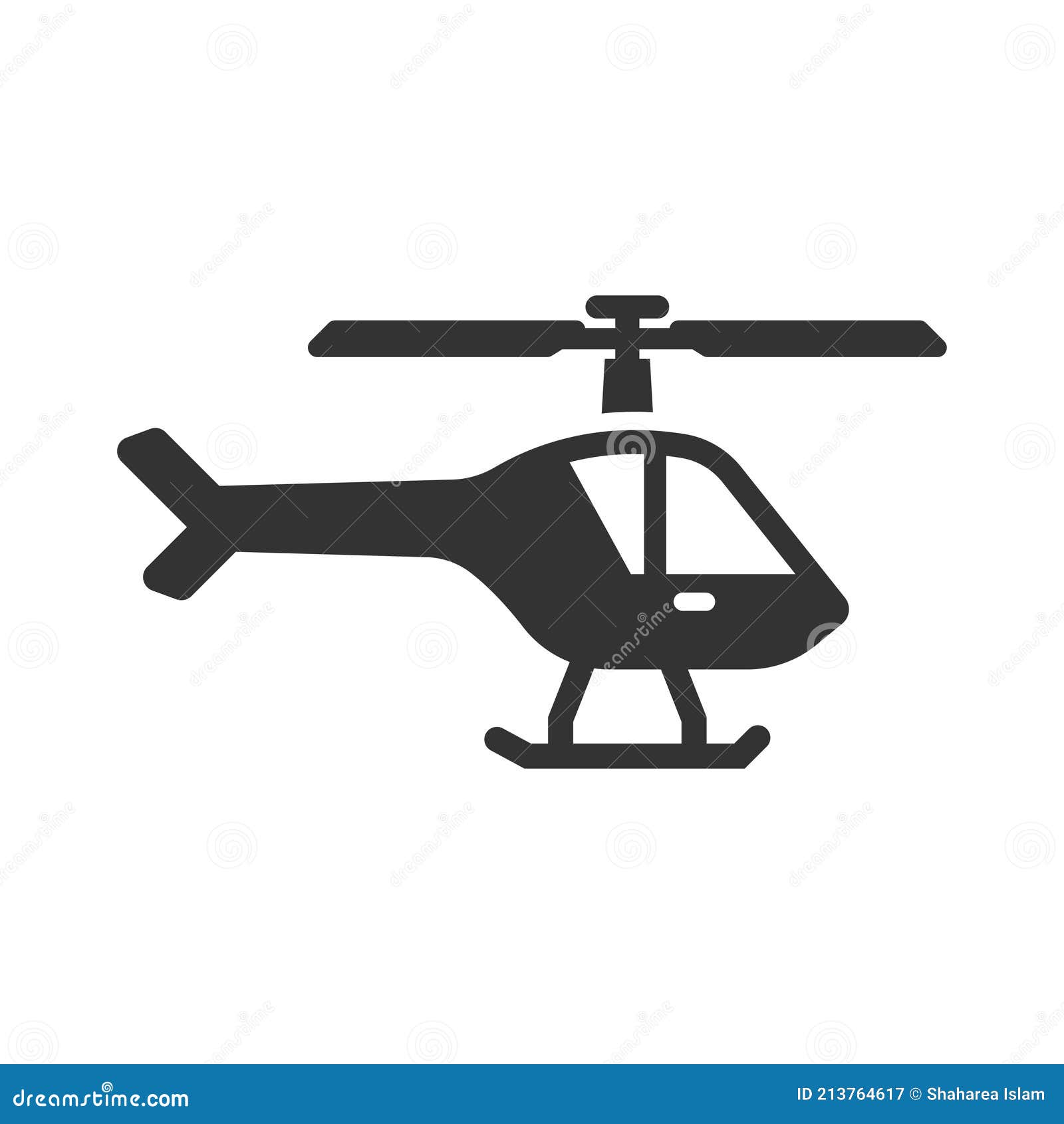 Helicopter aircraft icon stock vector. Illustration of meticulously ...