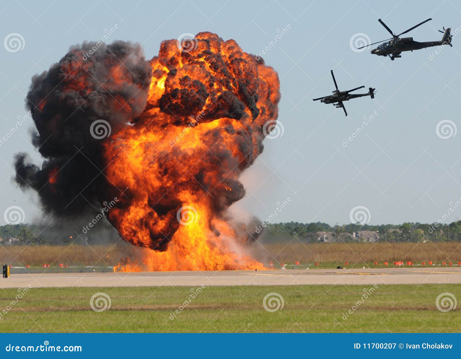 Helicopter attack stock image. Image of fireball, helicopters - 11700207