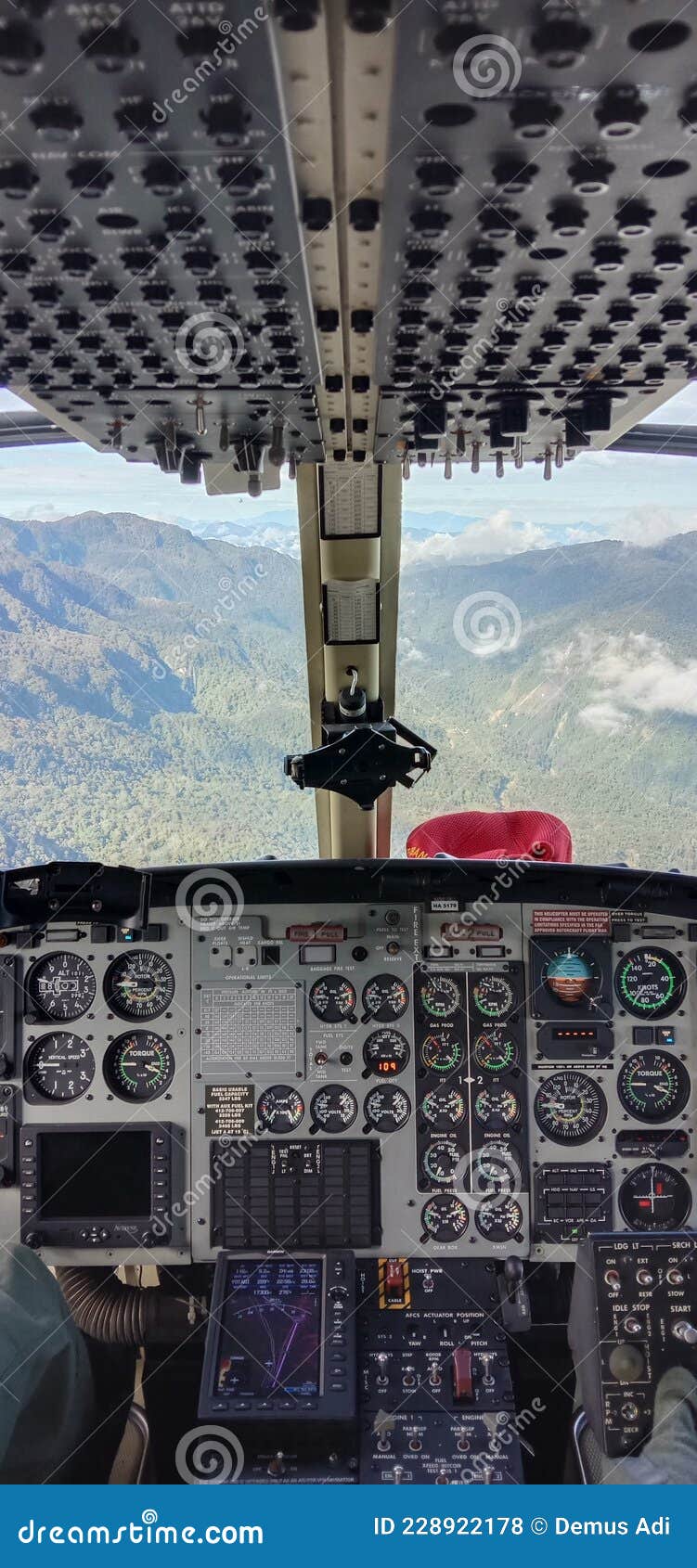 Helicopter Bell 412 Cockpit Stock Photo - Image of aviation, vehicle ...