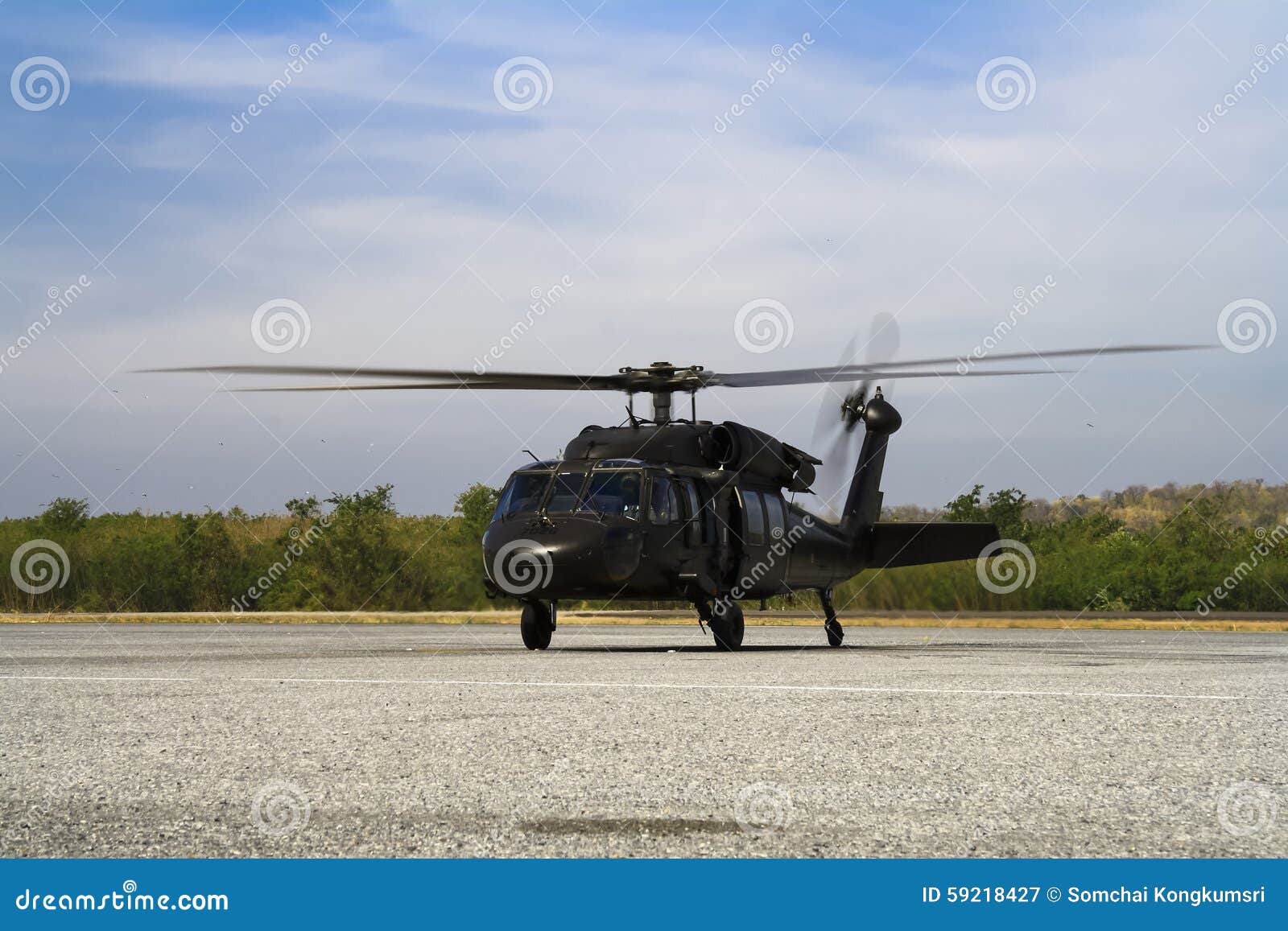 Helicopter Blackhawk on the Ground Stock Image - Image of show, weapon ...