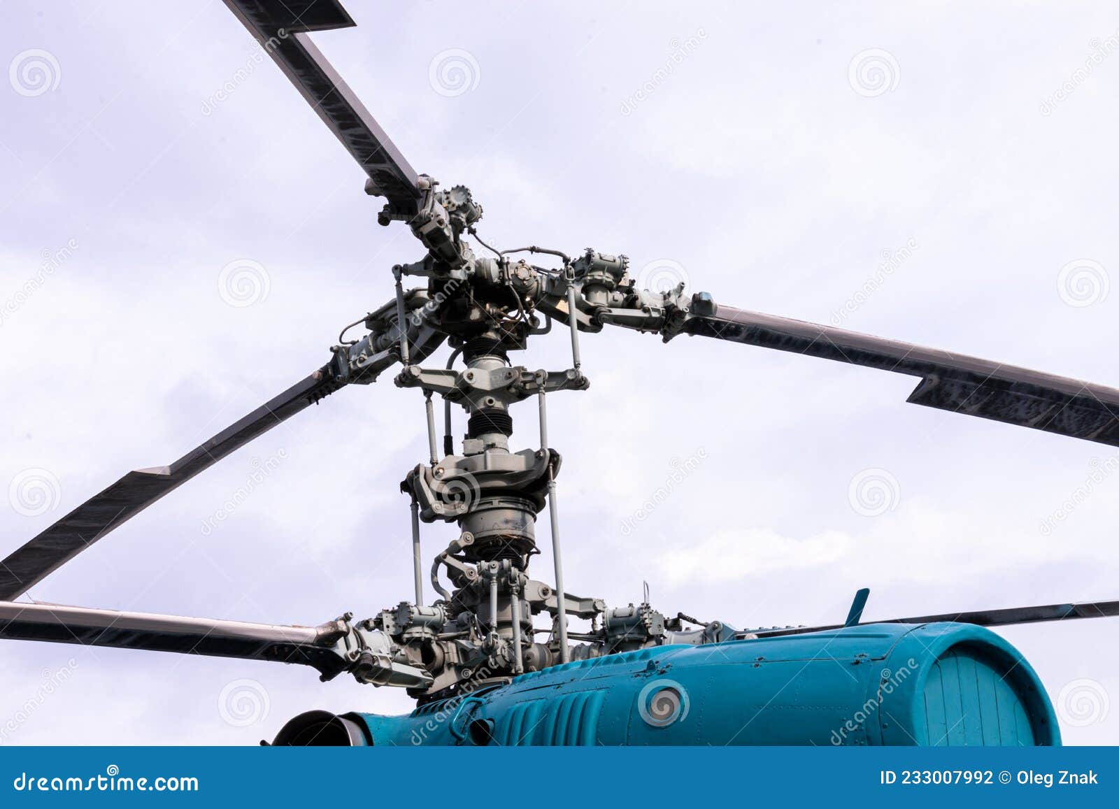 Helicopter Blade Joint Unit Stock Photo - Image of blade, exhibition ...