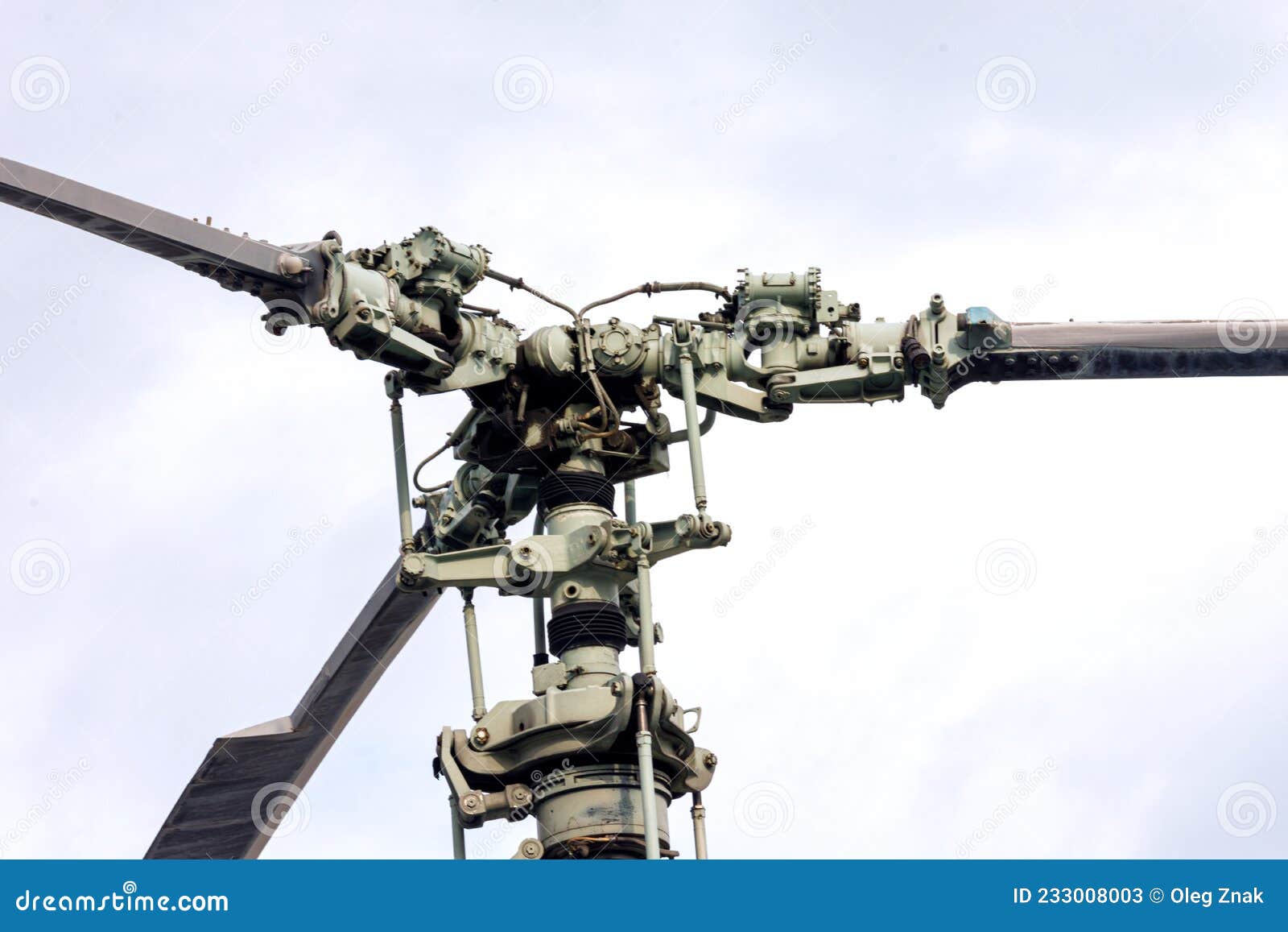 Helicopter Blade Joint Unit Stock Image - Image of technology, blades ...