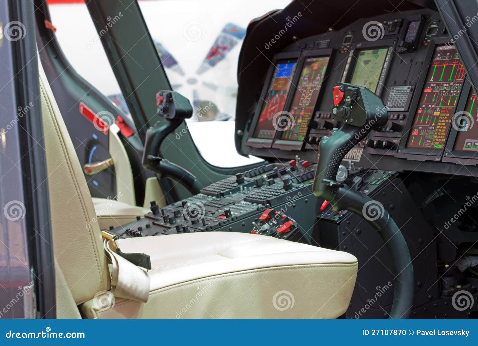Helicopter Cabin With Panel Stock Photo - Image: 27107870