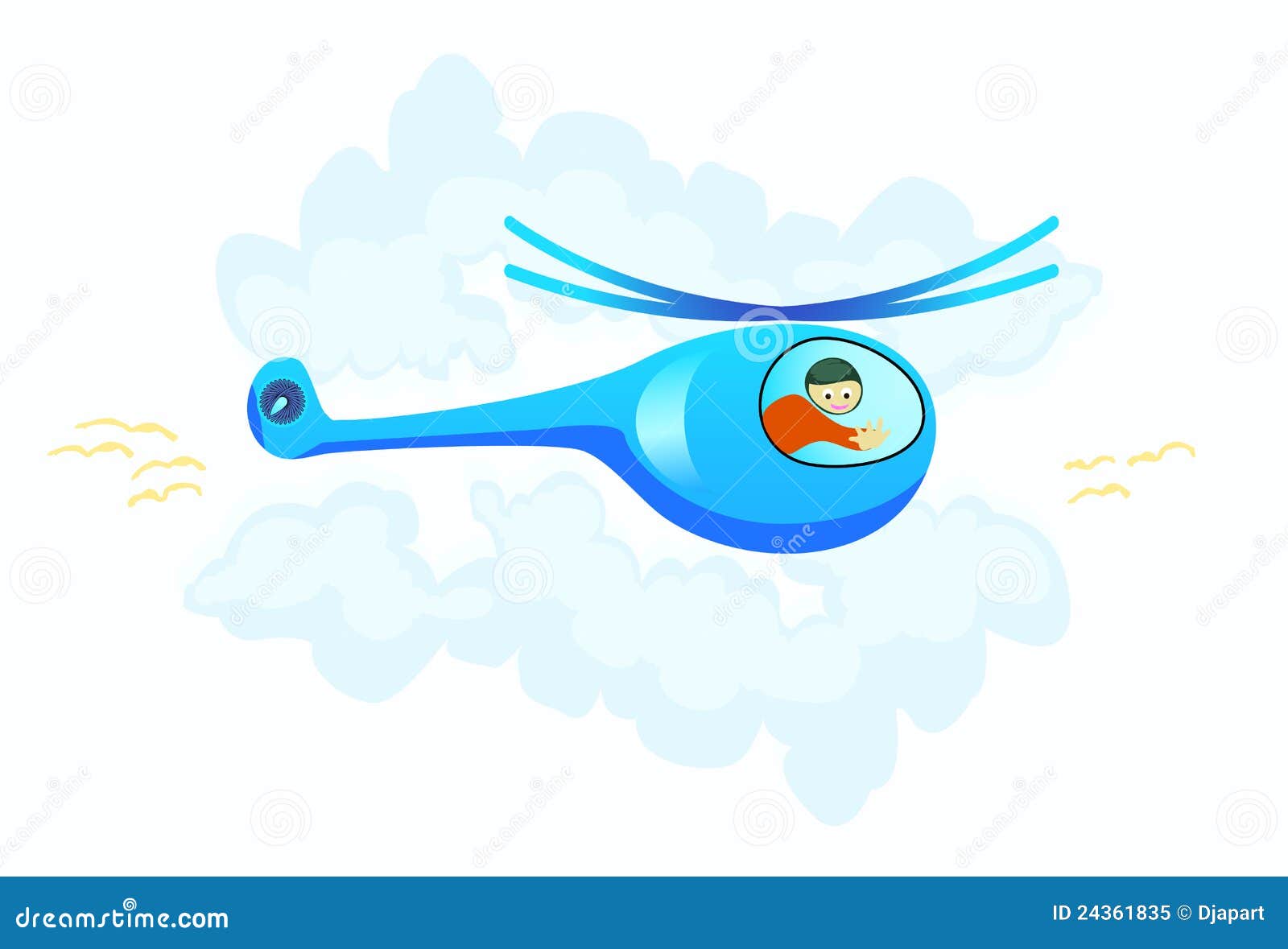 Helicopter cartoon stock vector. Illustration of force - 24361835