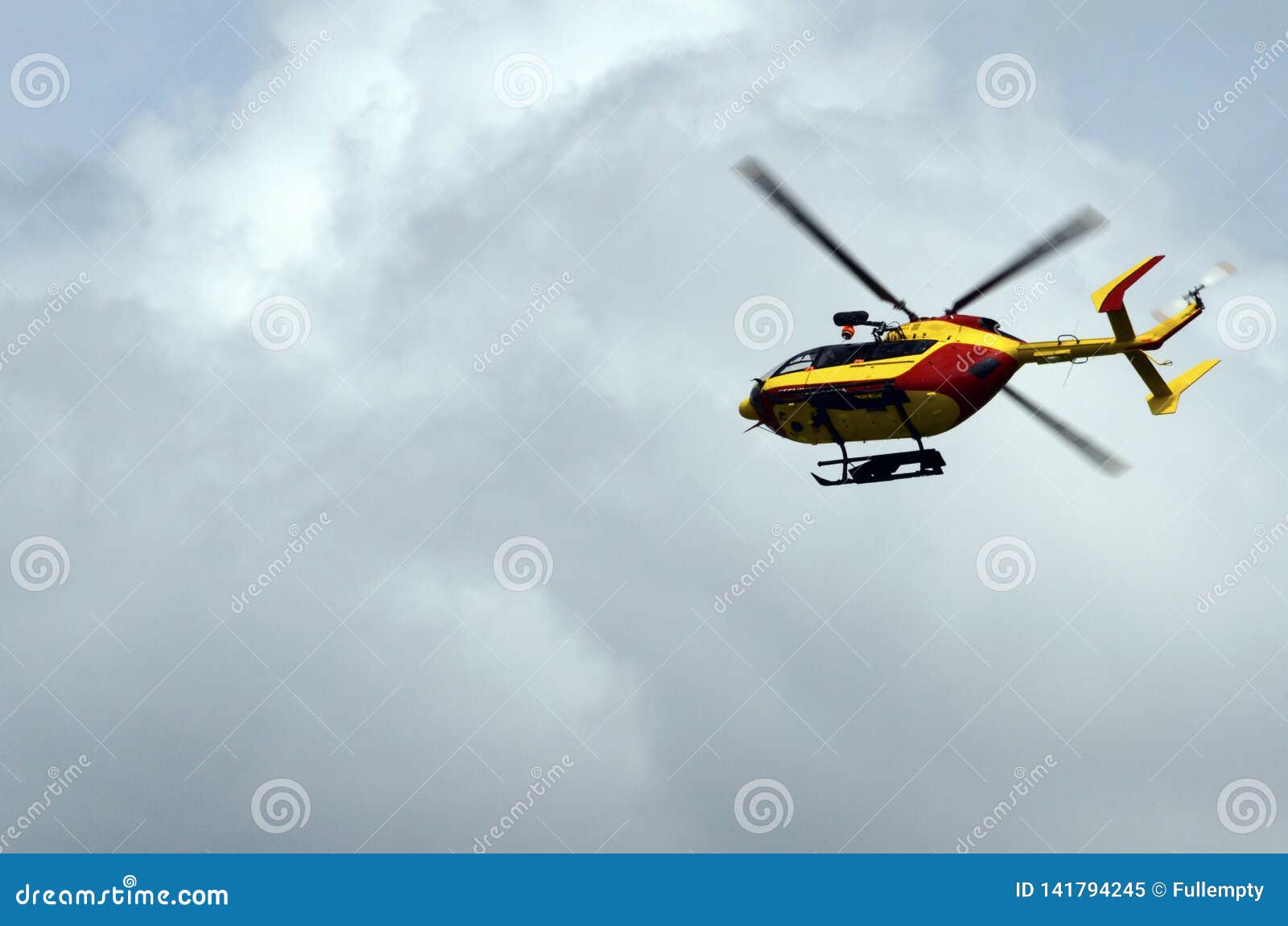 Helicopter or Chopper Flying Stock Image - Image of engine, life: 141794245