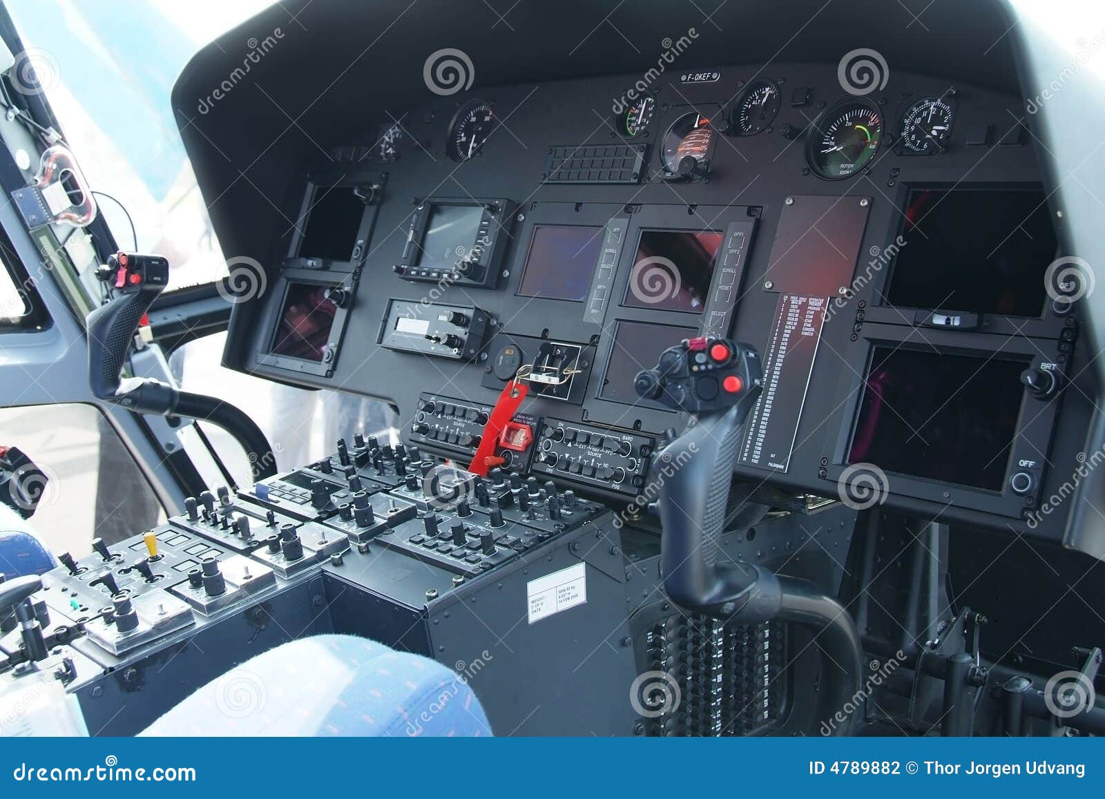 Helicopter cockpit stock photo. Image of complicated, cockpit - 4789882