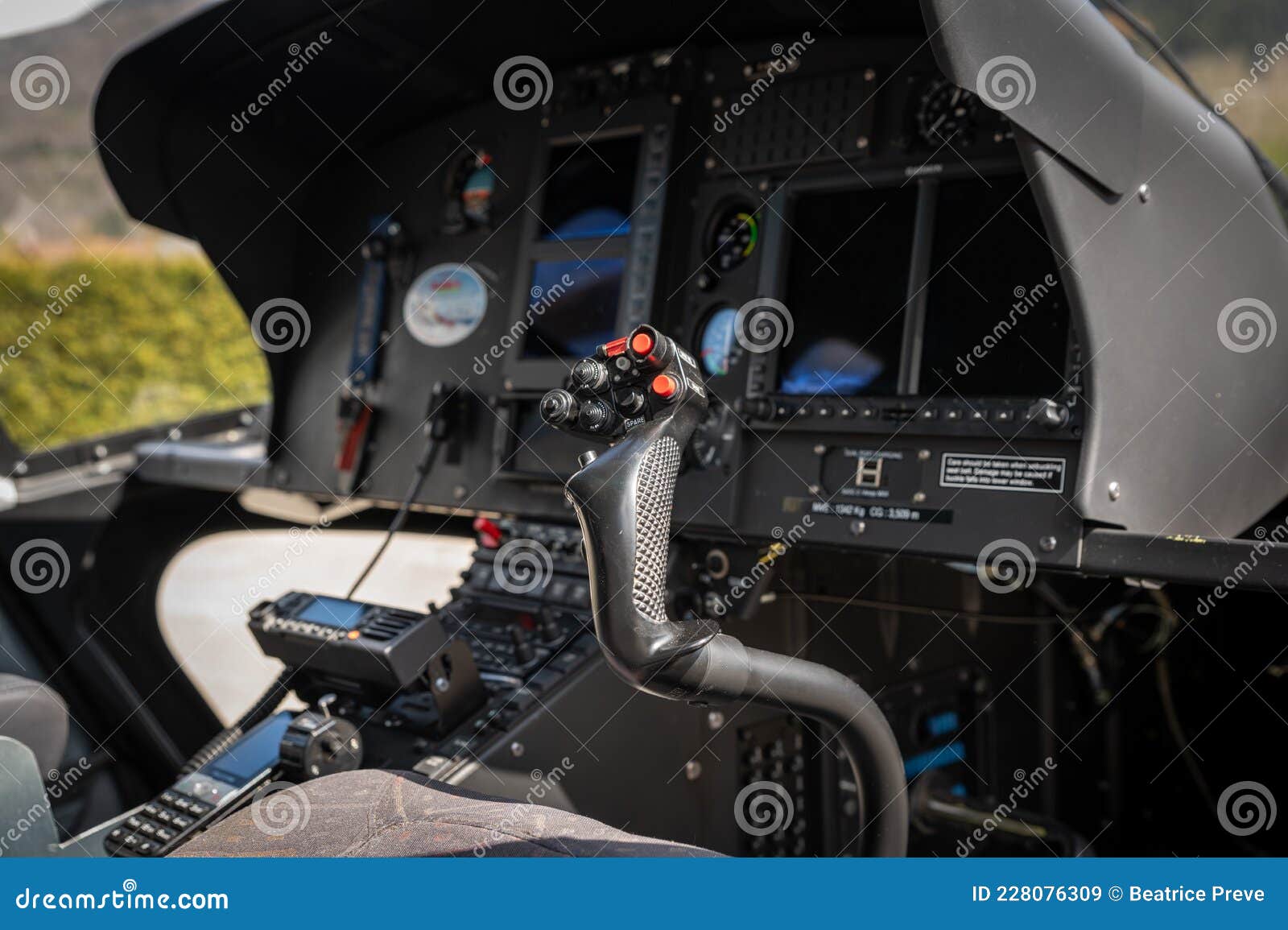 Cockpit Inside View Of A Twin Turbo Prop Royalty-Free Stock Photo ...