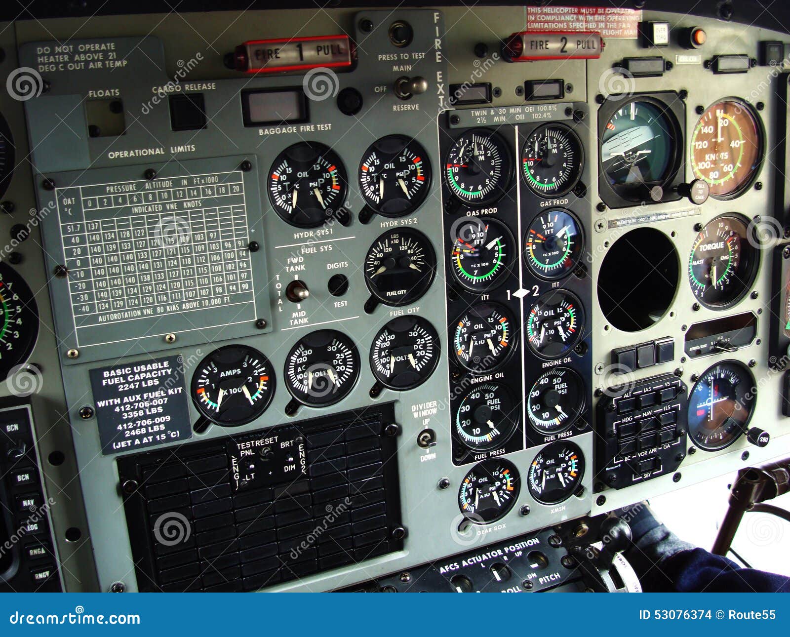 Helicopter cockpit stock photo. Image of avionics, instruments - 53076374