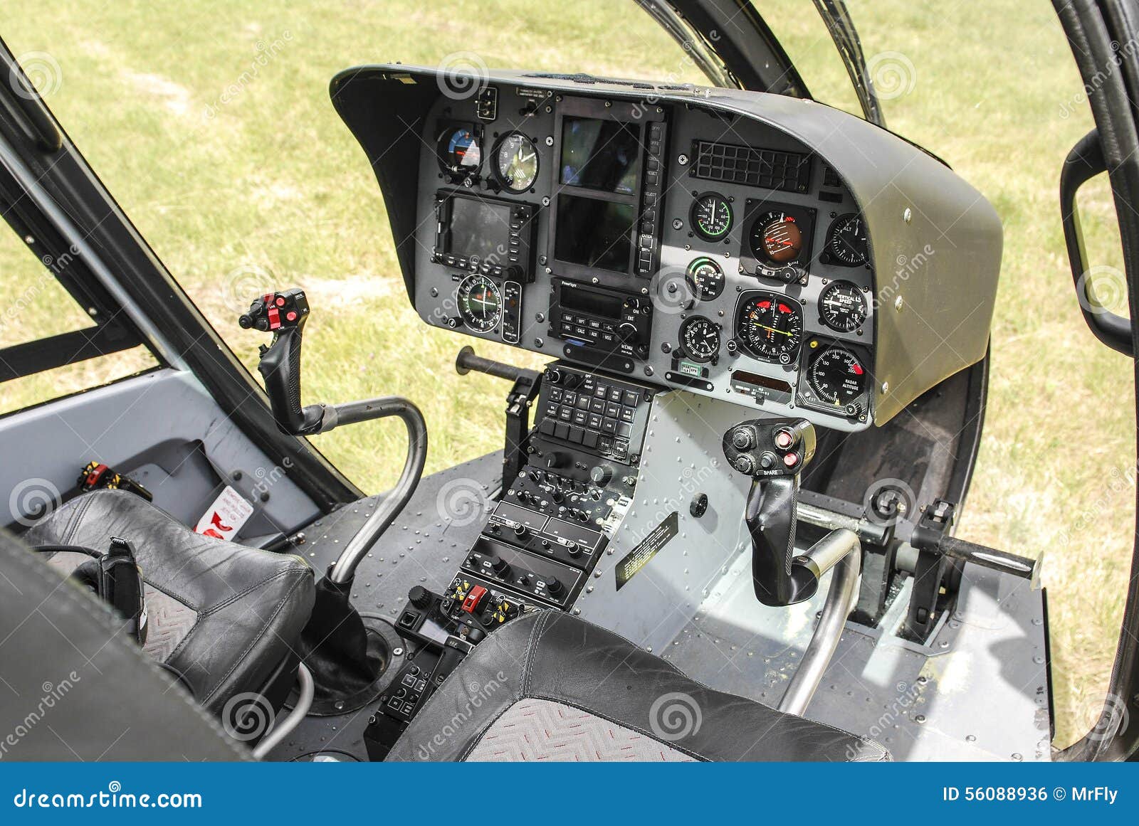 Helicopter cockpit stock photo. Image of indicator, pilot - 56088936