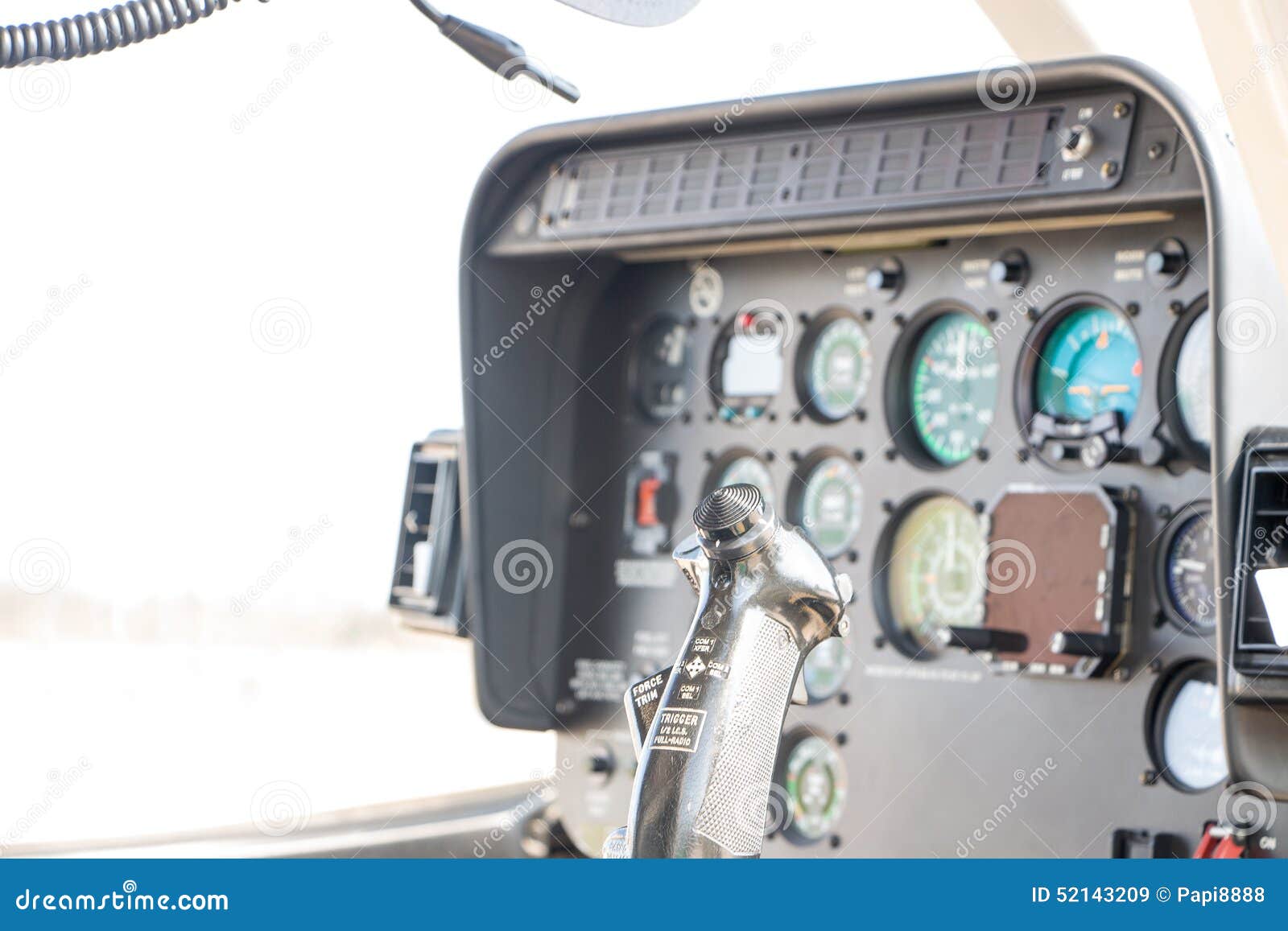 Helicopter Cockpit View stock image. Image of flight - 52143209