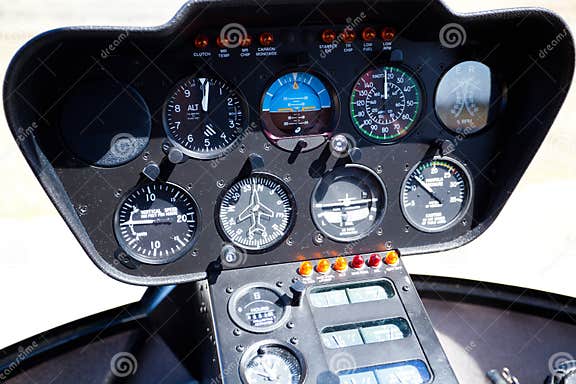 Helicopter control panel stock photo. Image of control - 22859242