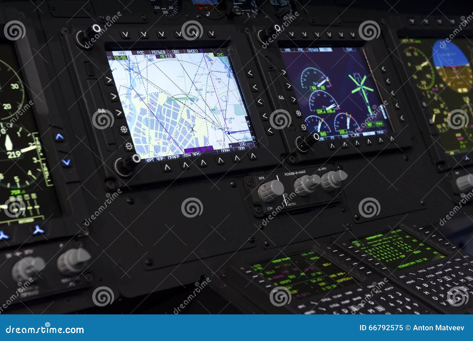 Helicopter control panel stock image. Image of button - 66792575