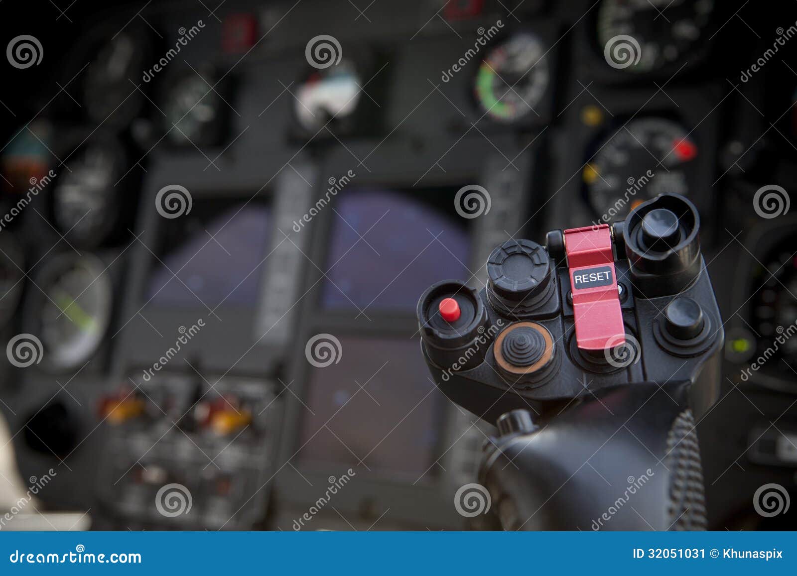 Control Stick In Helicopter Cockpit Stock Photo | CartoonDealer.com ...