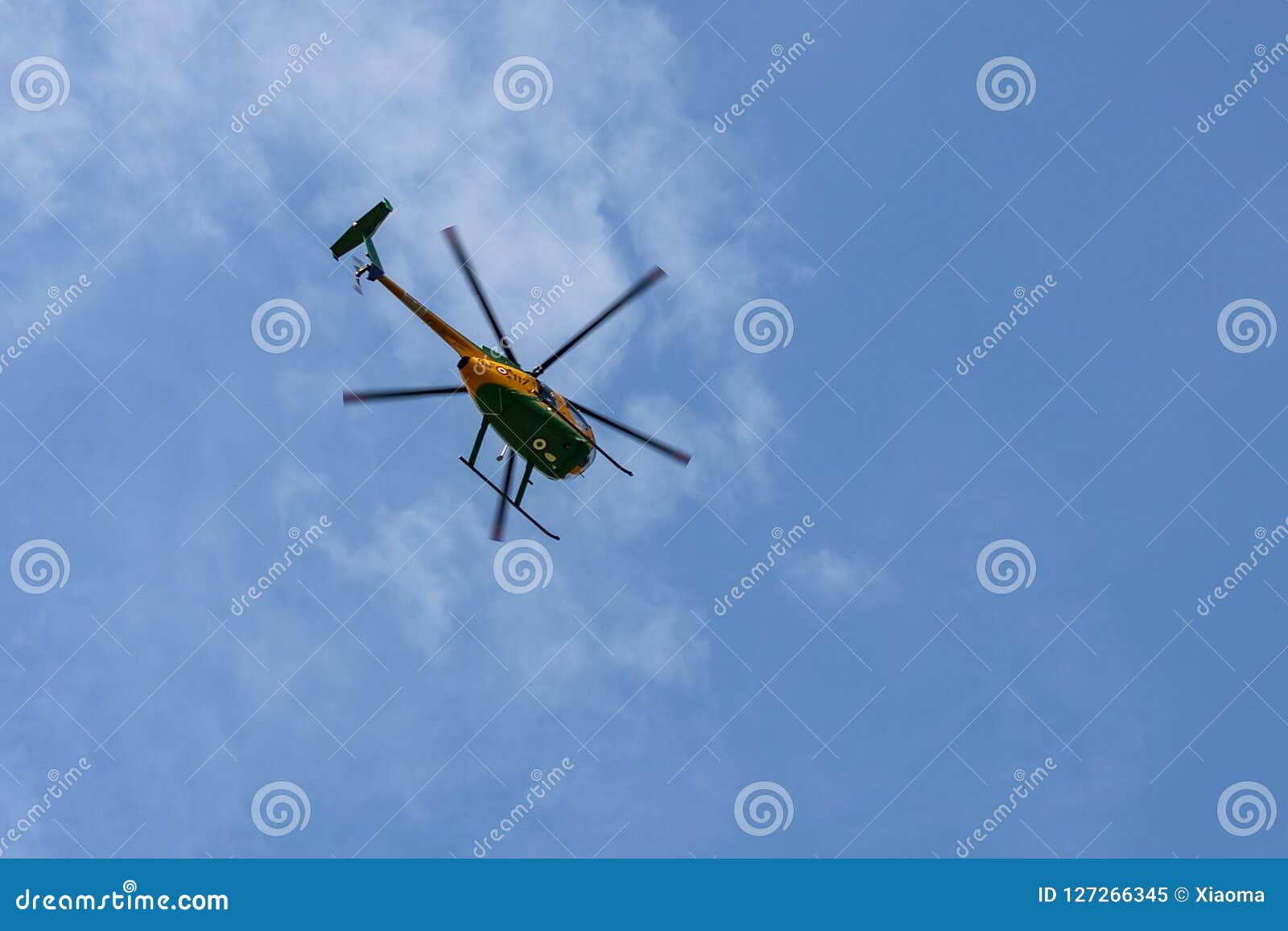 Helicopter Engaged in the Search for a Missing Stock Image - Image of ...