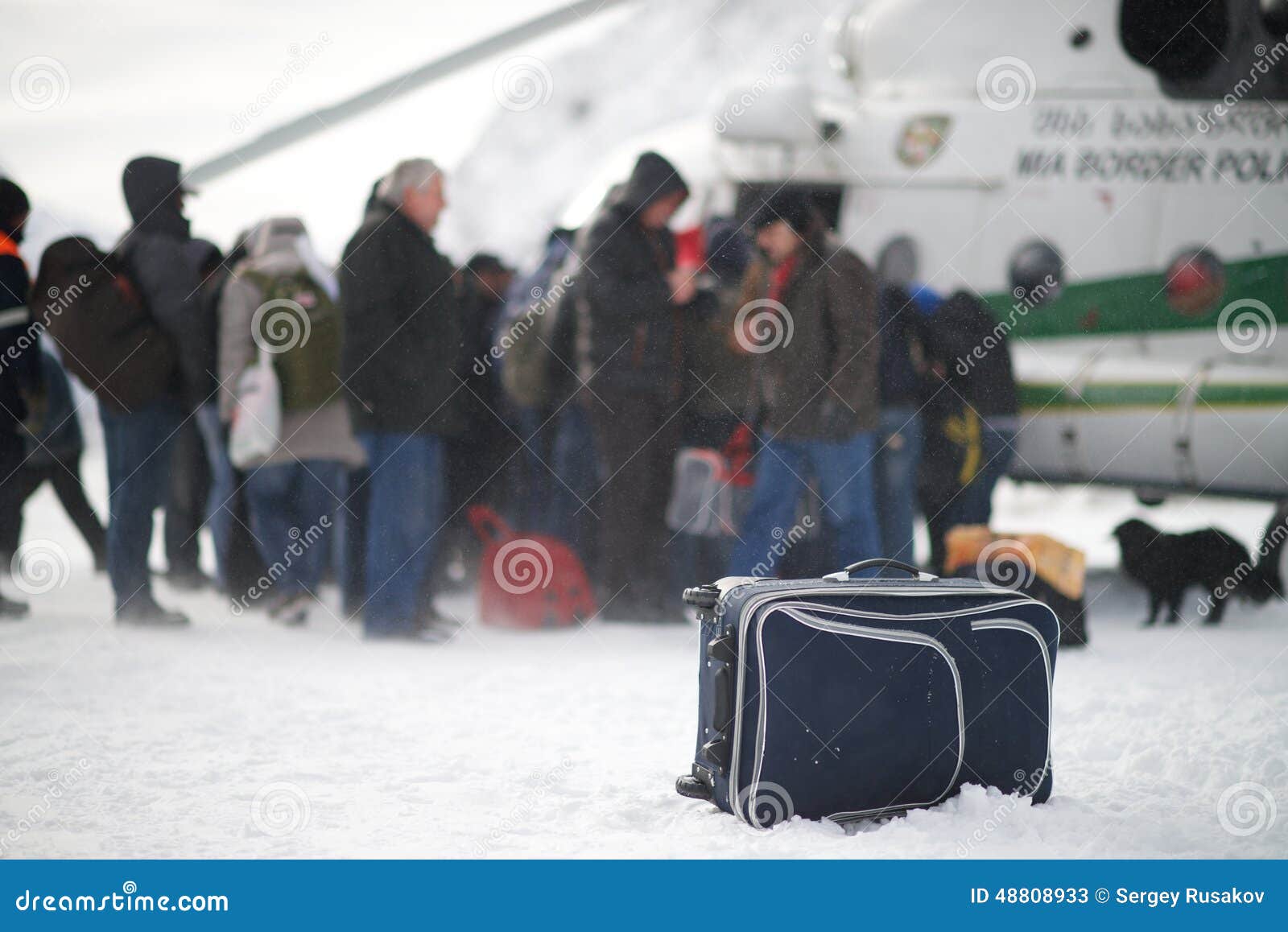 Helicopter Evacuation in Georgia Stock Image - Image of winter ...