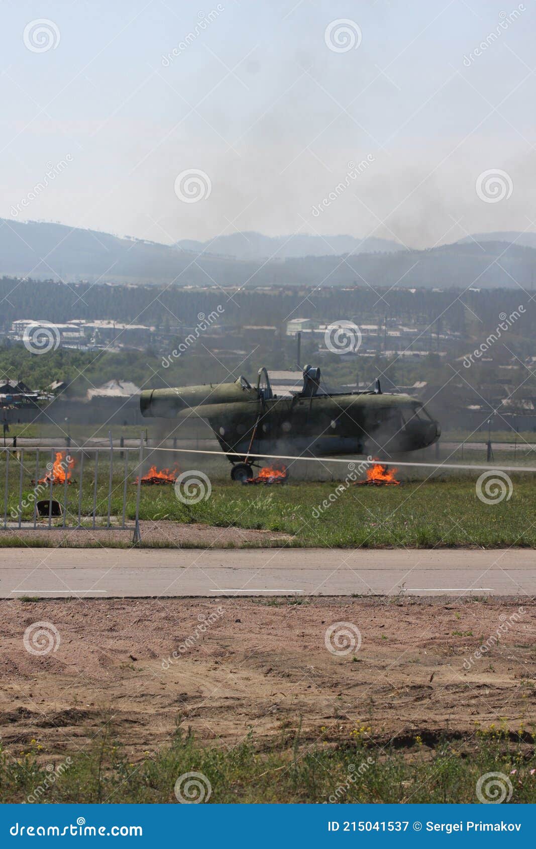 The helicopter exploded stock image. Image of emergency - 215041537