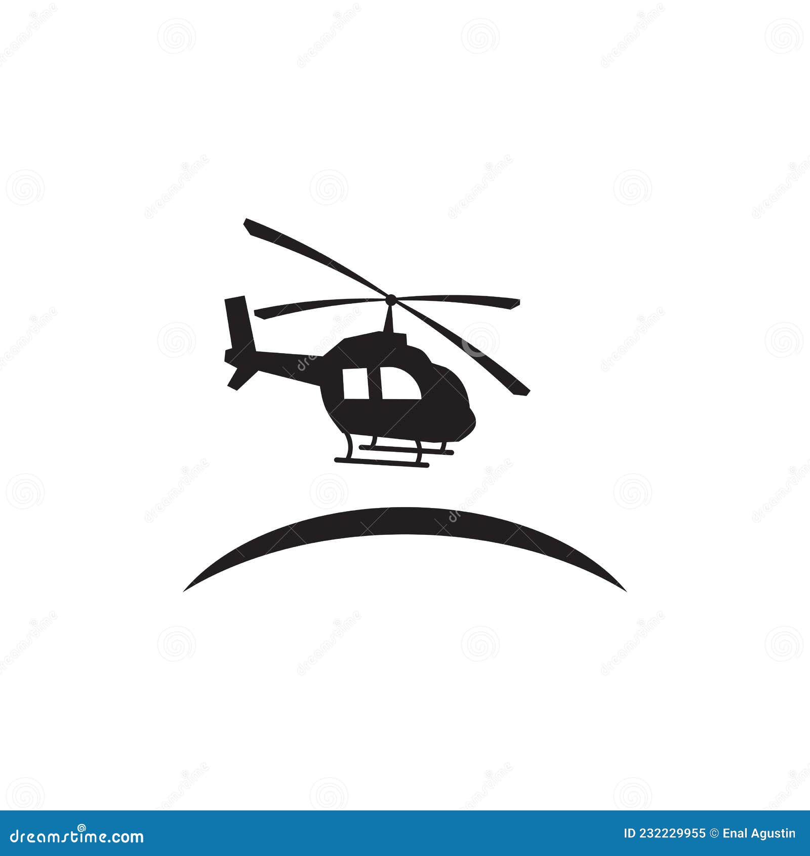 Helicopter Flight School Academy Logo Design Stock Vector ...