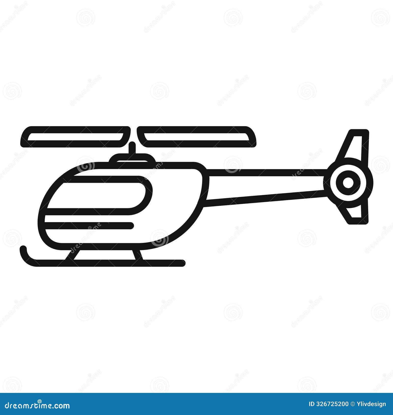 Helicopter Flying Vector Icon Isolated On Transparent Background ...