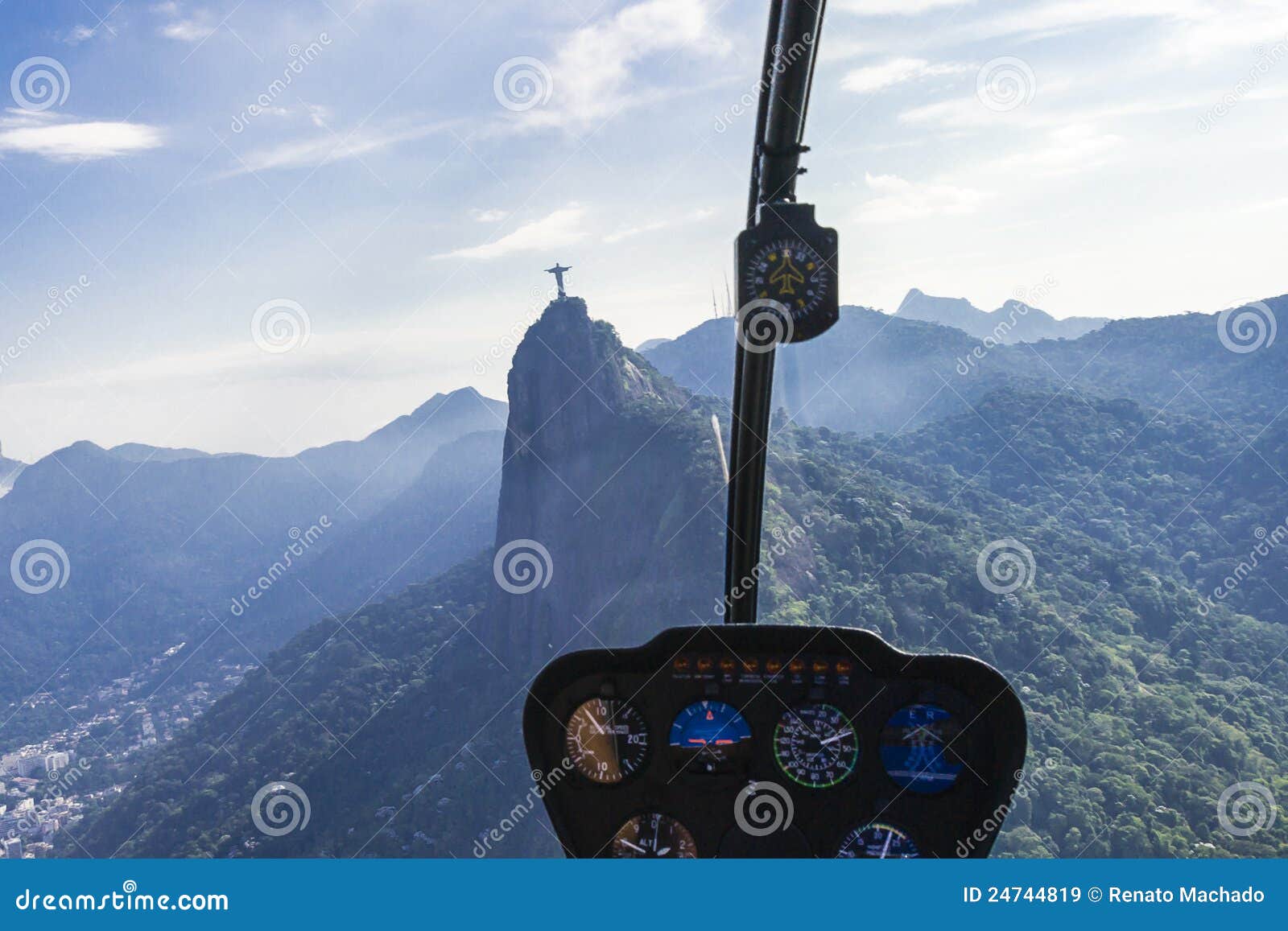 Helicopter Flyover Air View Rio De Janeiro Editorial Stock Image ...