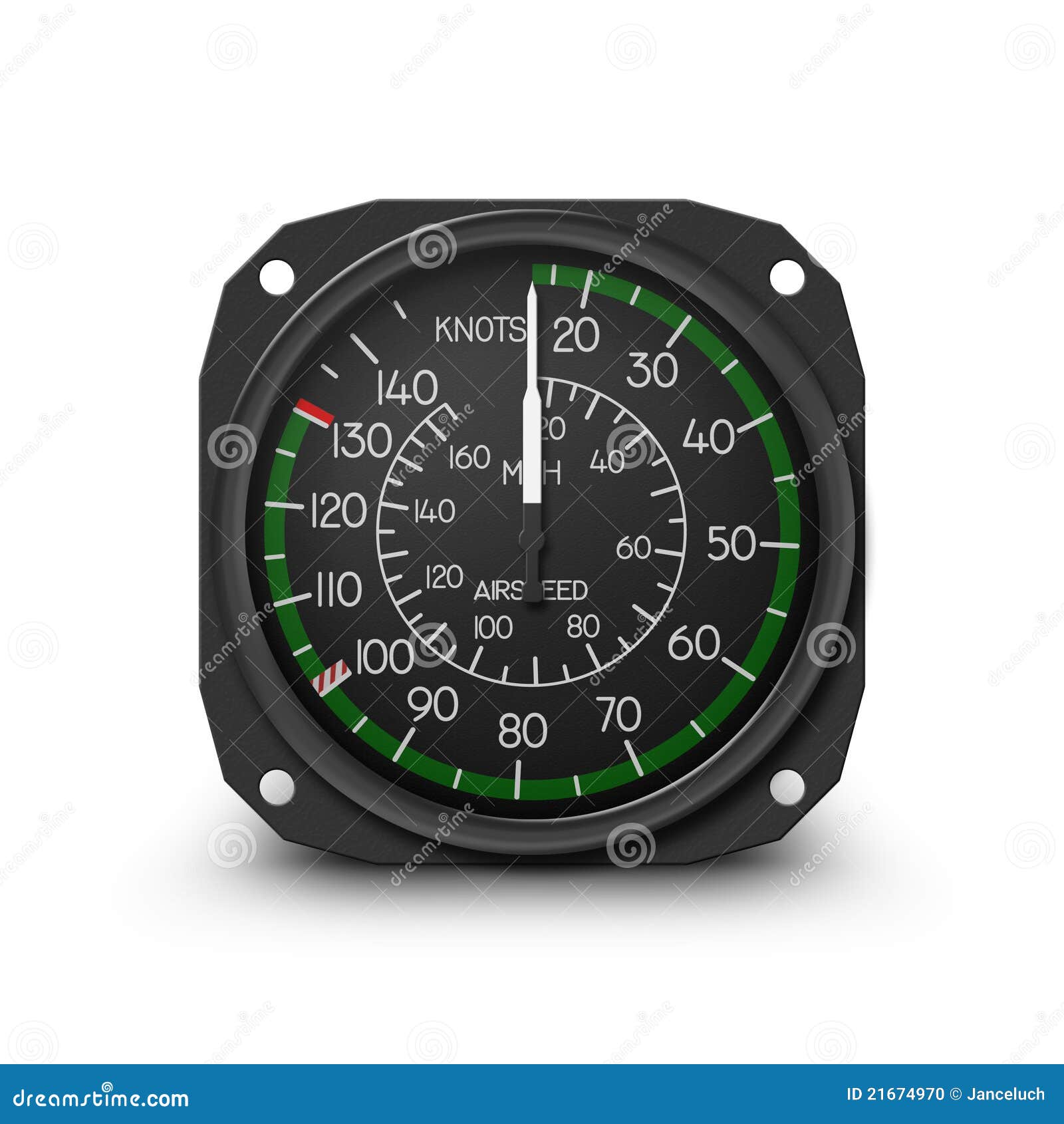 Helicopter Gauge - Air Speed Indicator Stock Illustration ...
