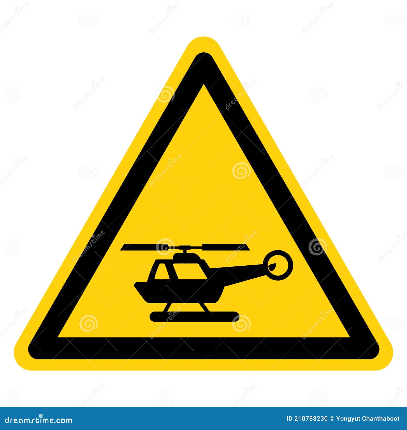 Helicopter Helipad Area Symbol Sign, Vector Illustration, Isolate on ...