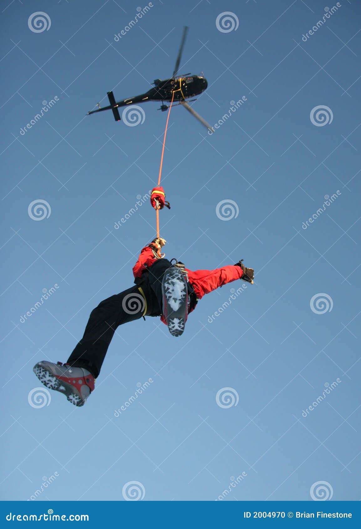Helicopter Hoist Hiro stock photo. Image of mountaineering - 2004970