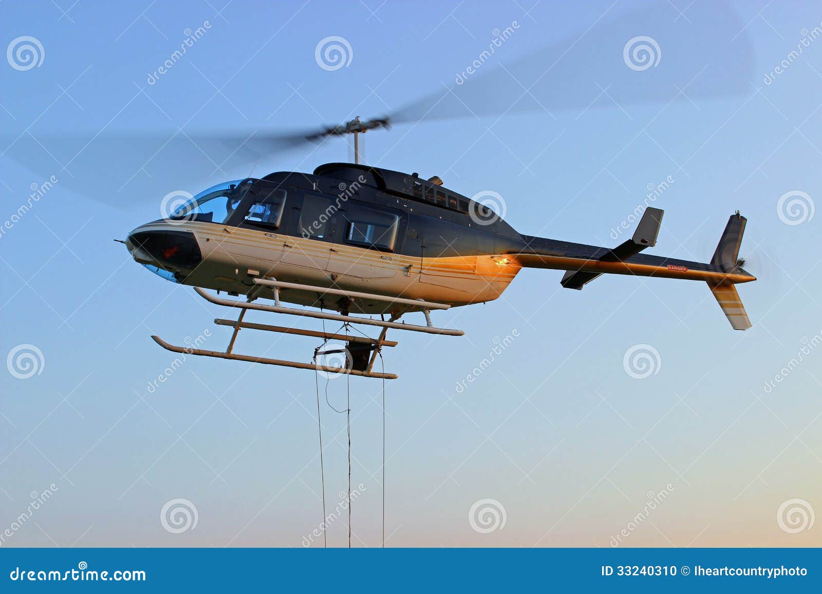 Helicopter stock photo. Image of flying, blue, field - 33240310