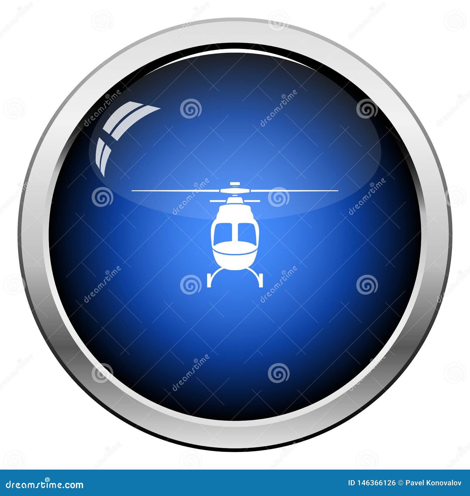 Helicopter icon front view stock vector. Illustration of technology ...