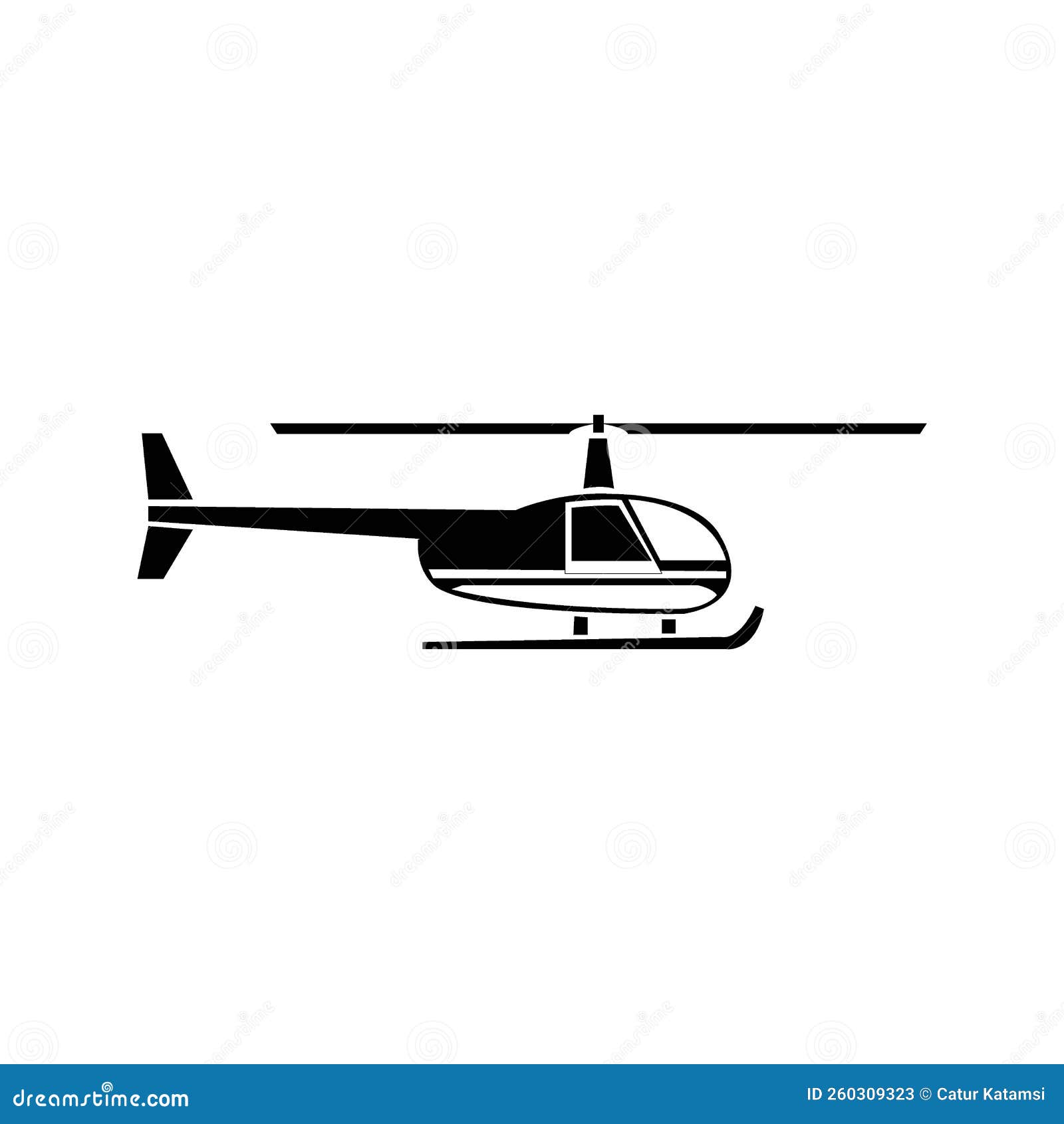 Helicopter Icon Logo Vector Stock Illustration - Illustration of ...