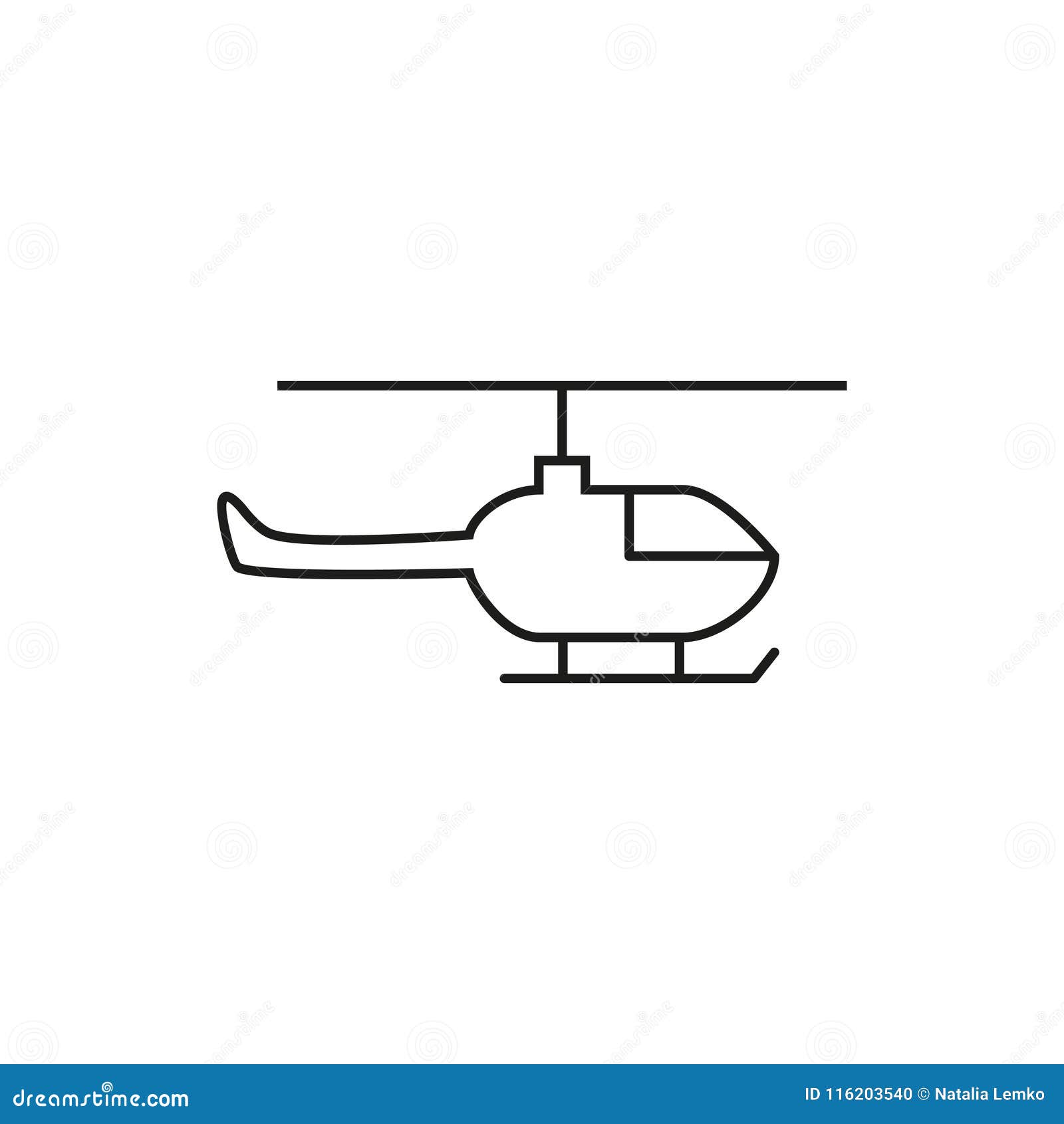 Helicopter Icon Vector Isolated On White Background, Helicopter ...