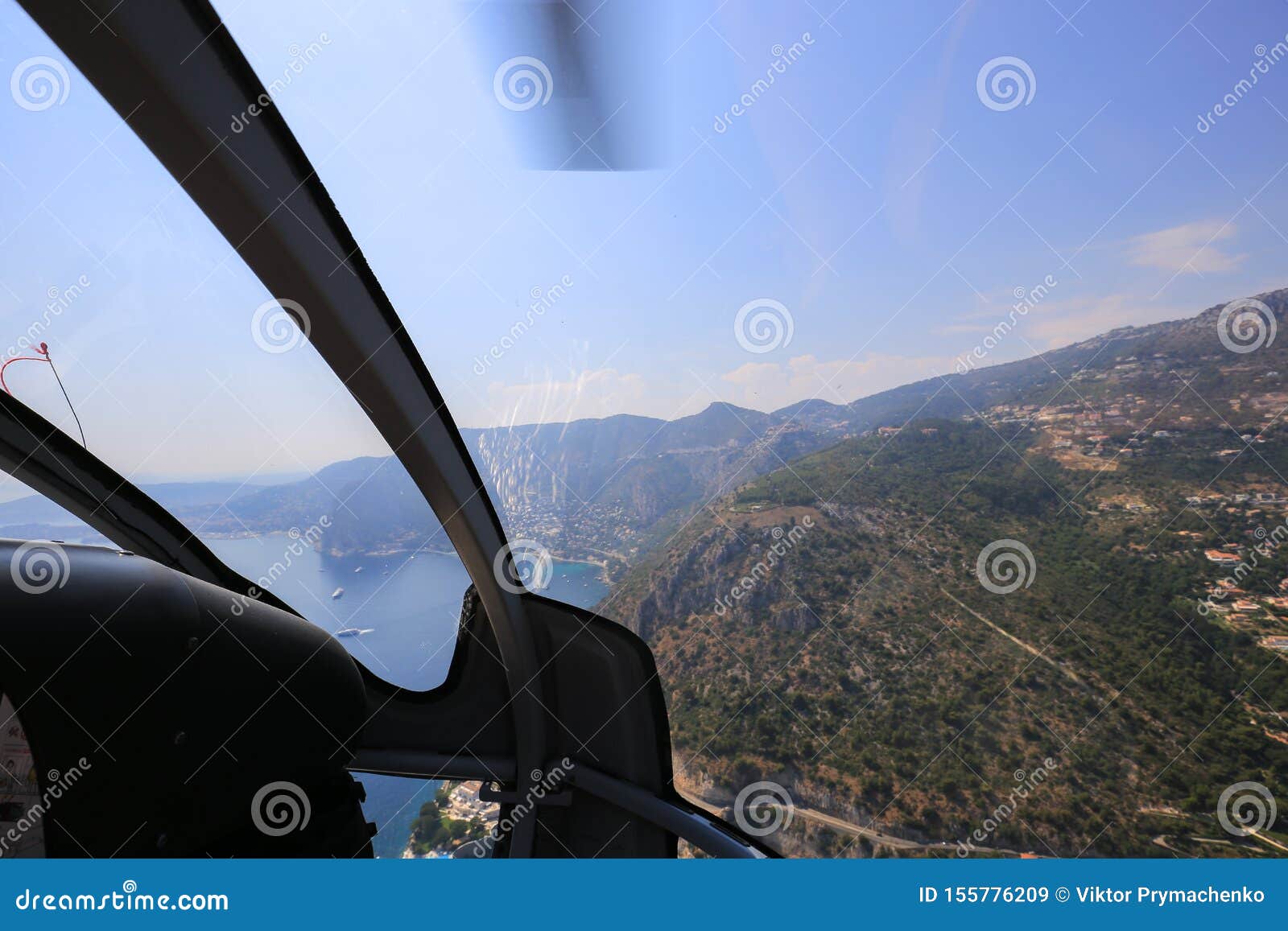 Helicopter Cabin Inside View Stock Image - Image of aerial, piloting ...