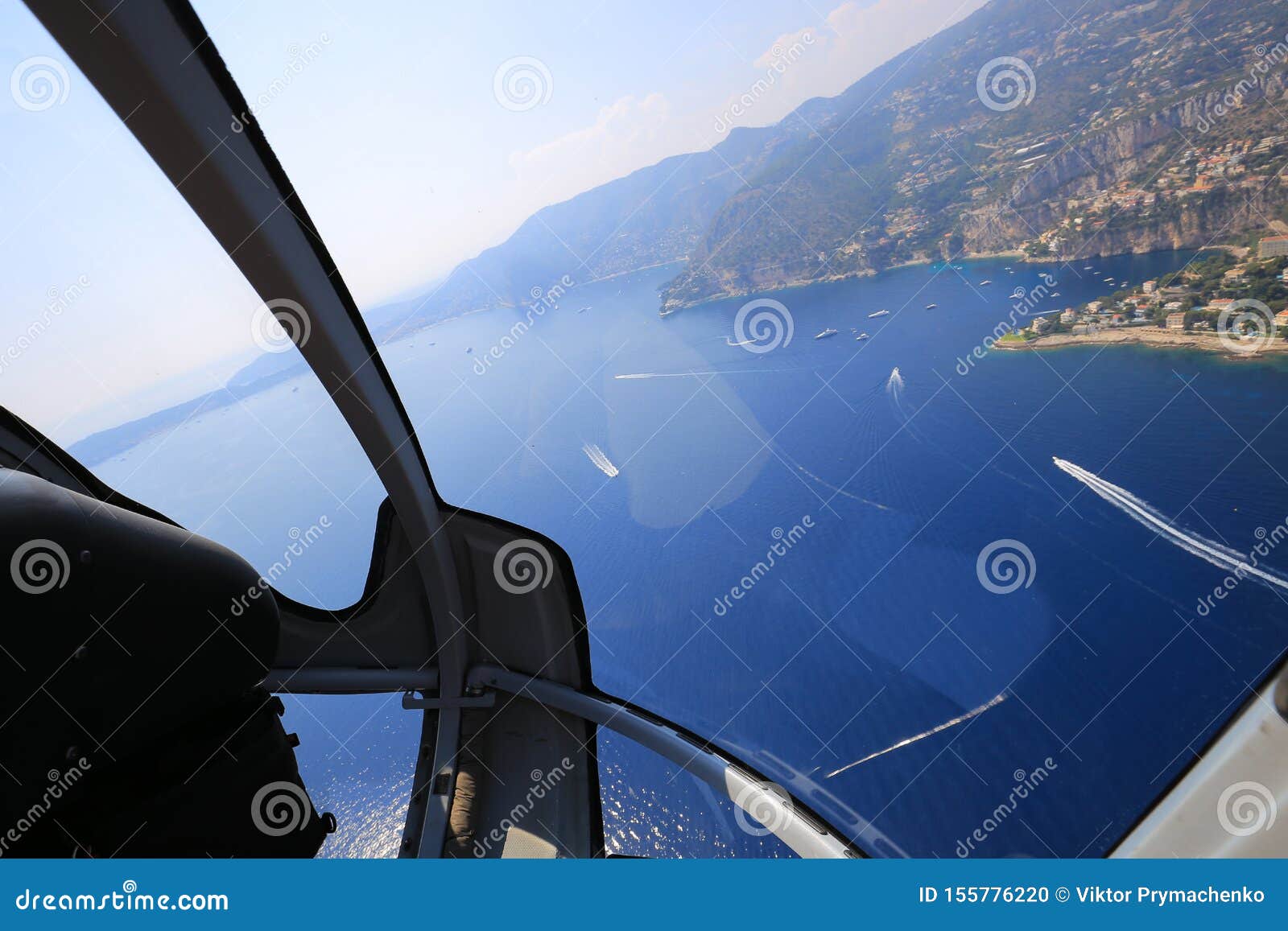 Helicopter Cabin Inside View Stock Photo - Image of forward, piloting ...