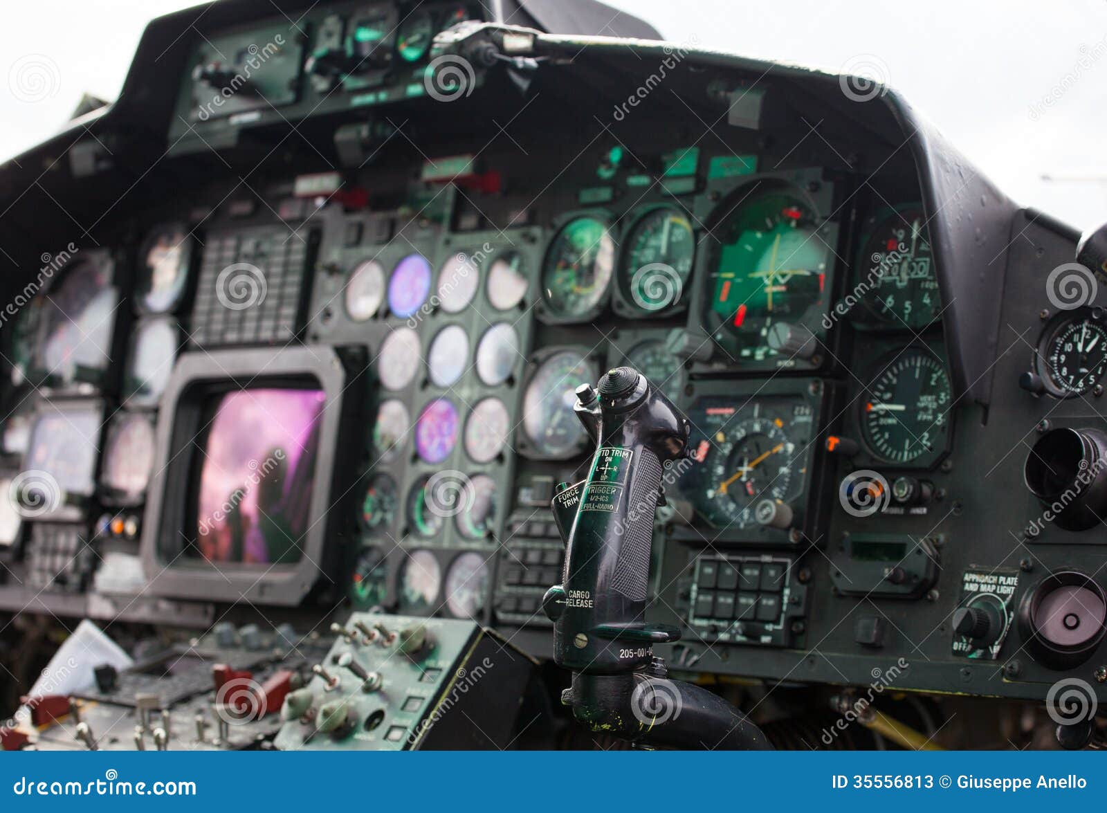 Helicopter stock image. Image of gadget, monitor, column - 35556813