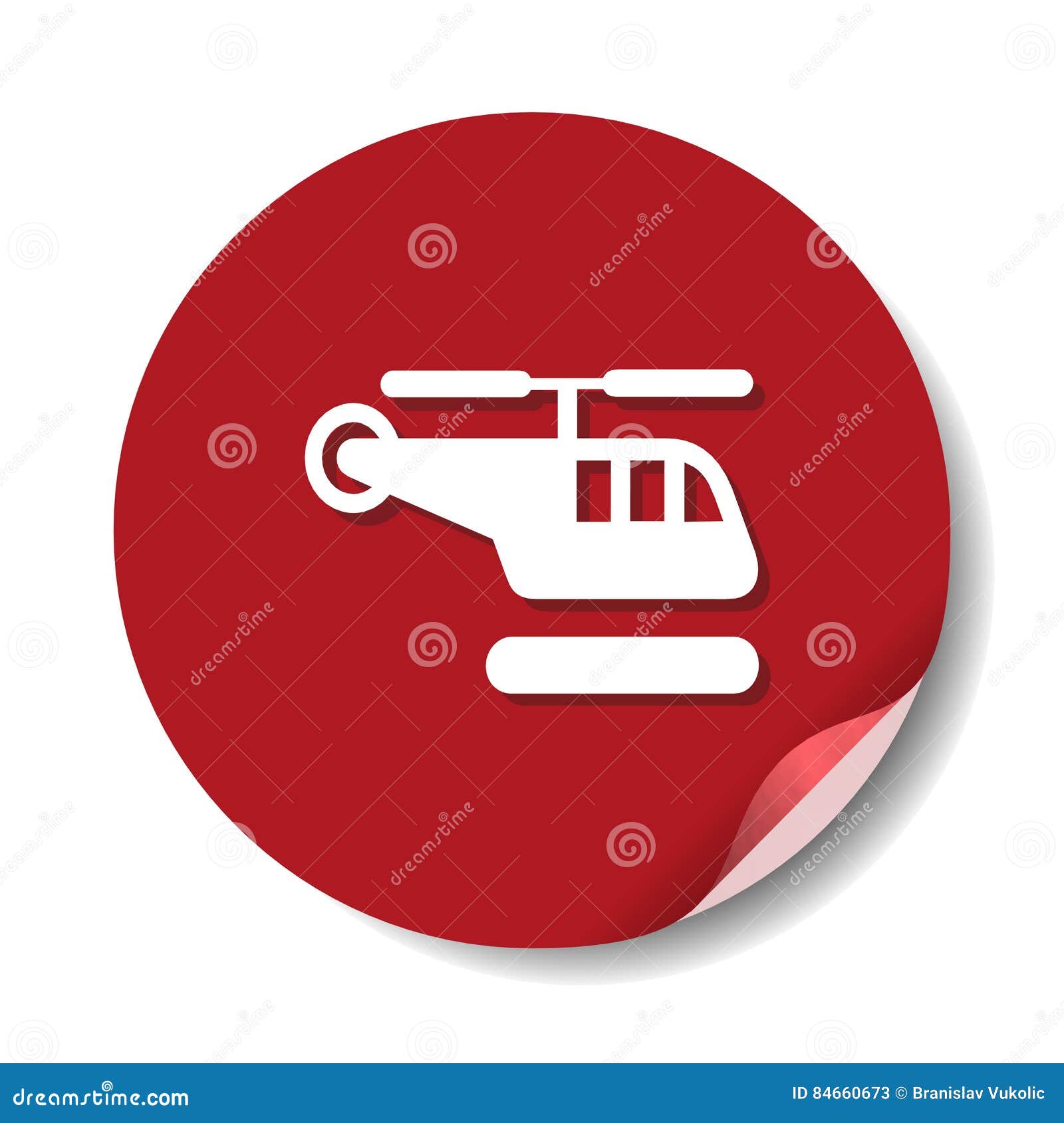 Helicopter Label, Illustration Stock Illustration - Illustration of ...