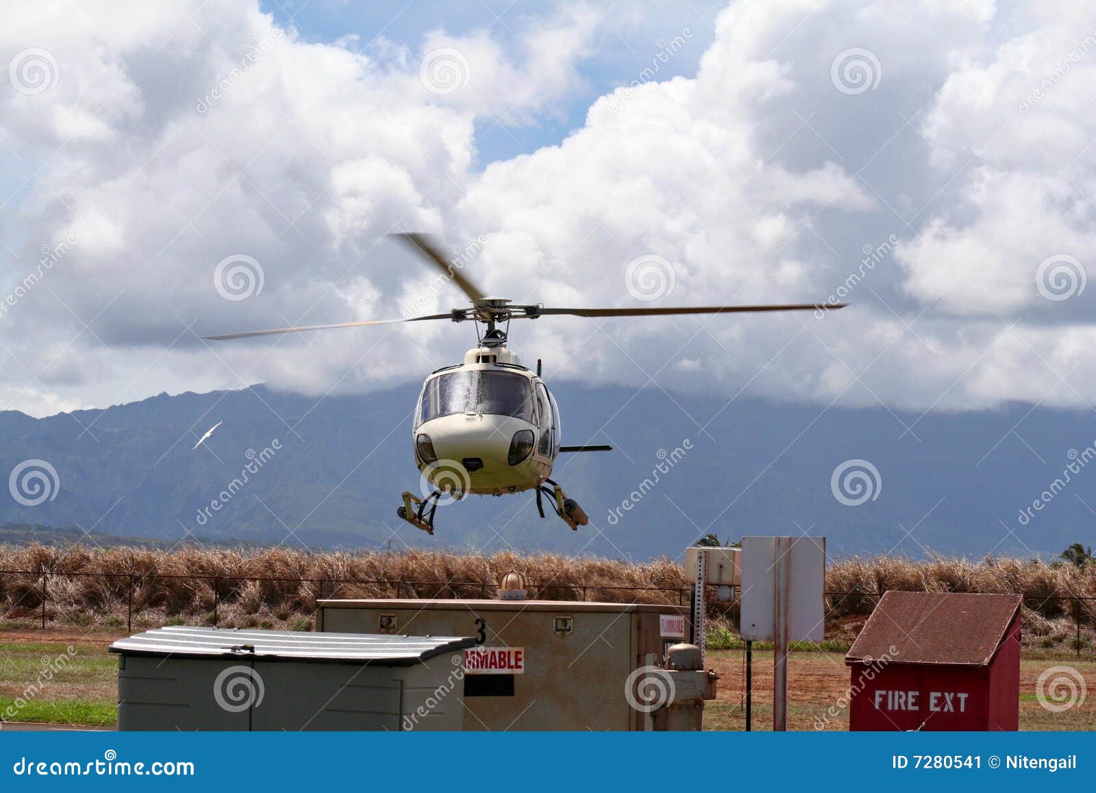Helicopter Landing stock image. Image of helicopter, blue - 7280541