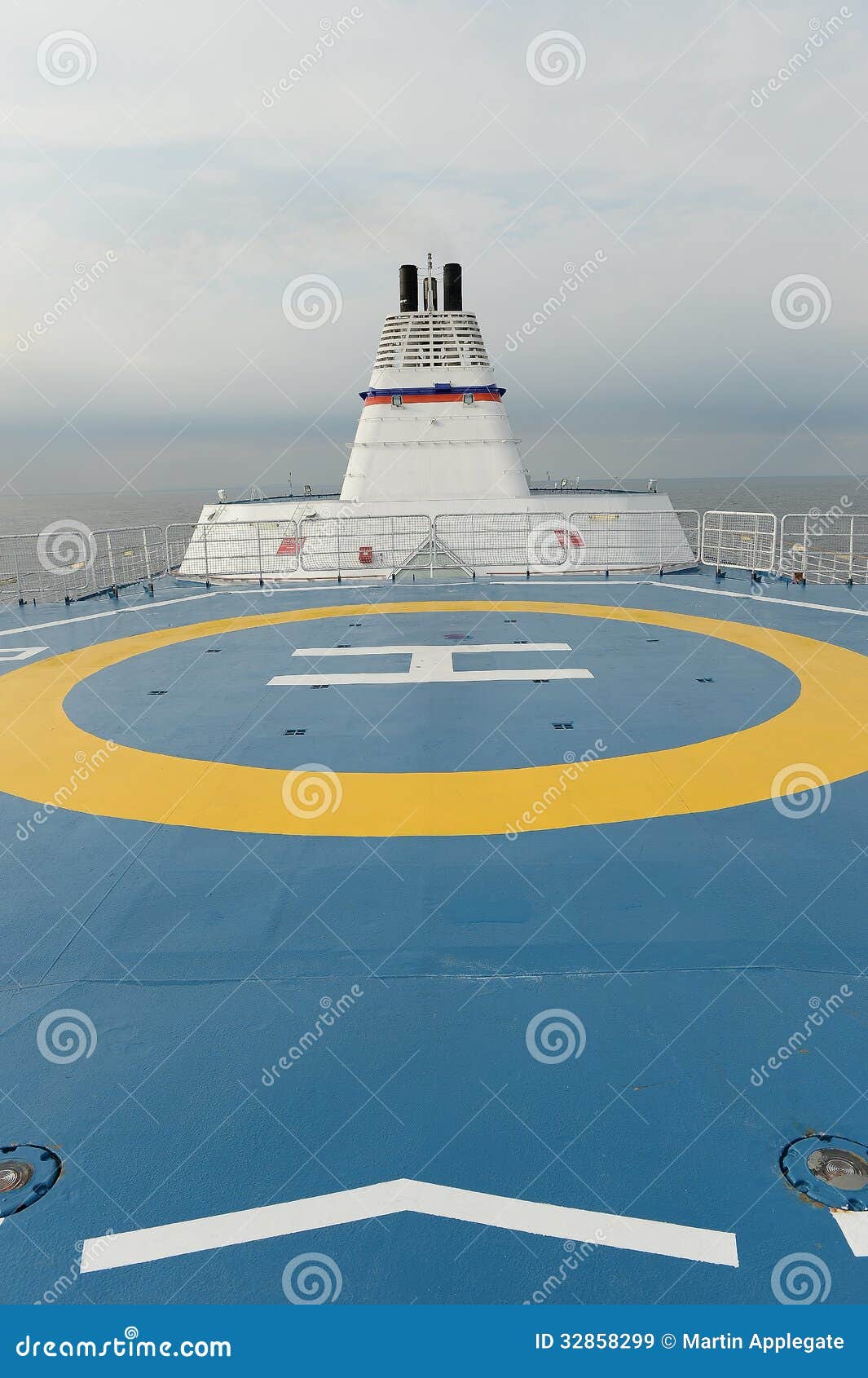 Helicopter Landing Pad on Ferry Stock Image - Image of land, ship: 32858299