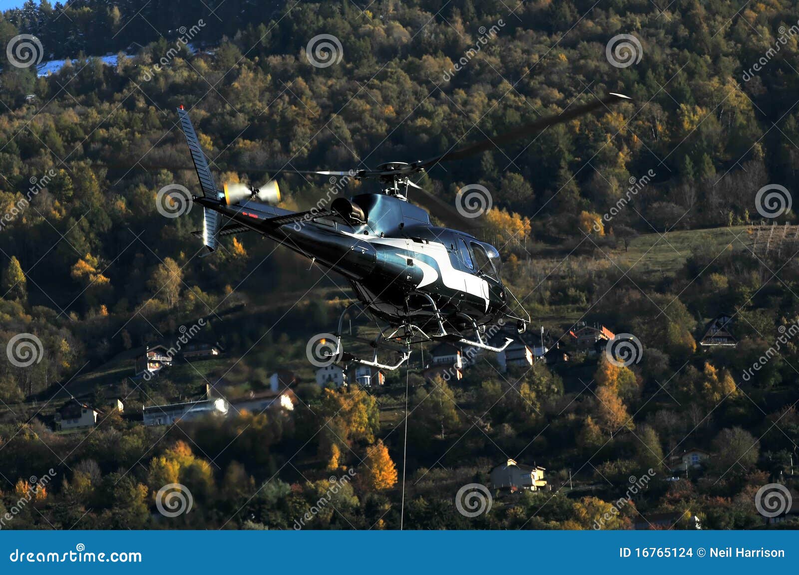 Helicopter lifting stock photo. Image of airborne, propellar - 16765124