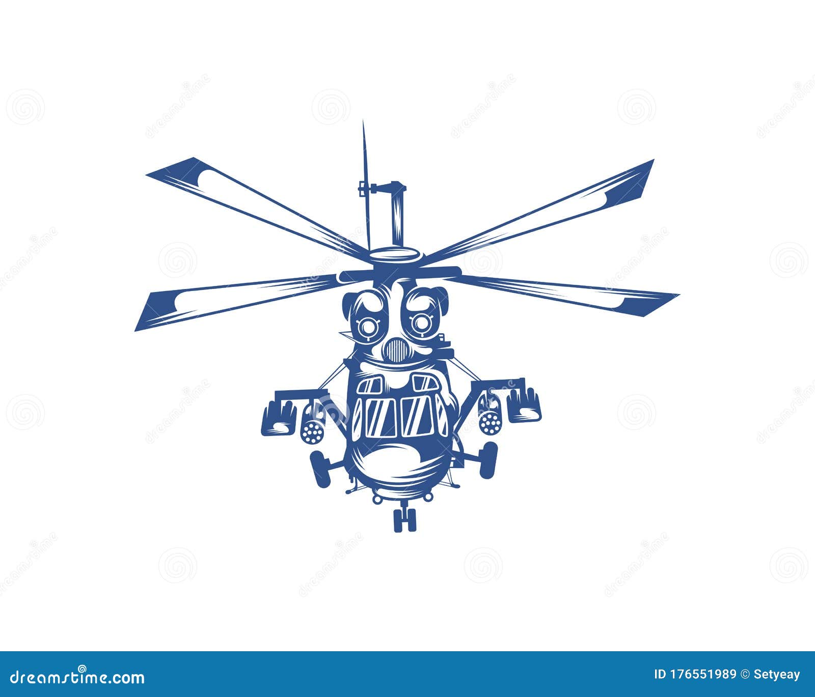 Helicopter Logo Design Vector Template. Silhouette of Helicopter Design ...