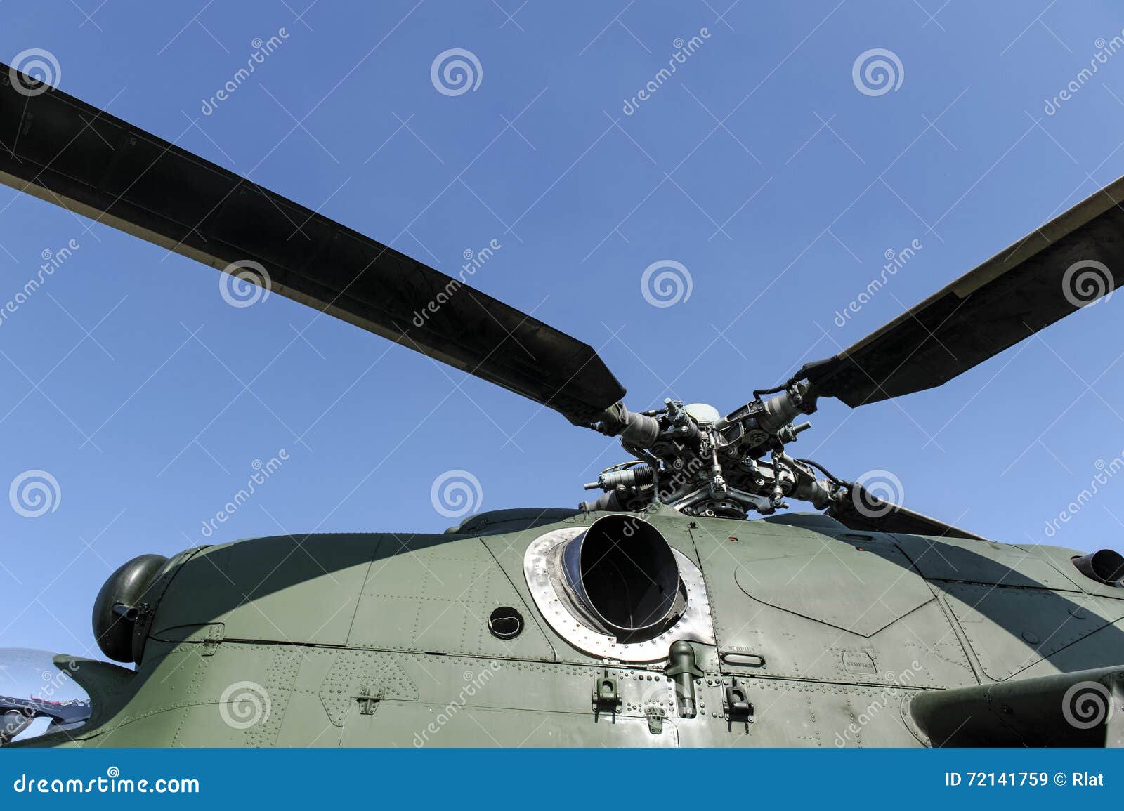 Helicopter main rotor stock image. Image of rotor, helicopter - 72141759