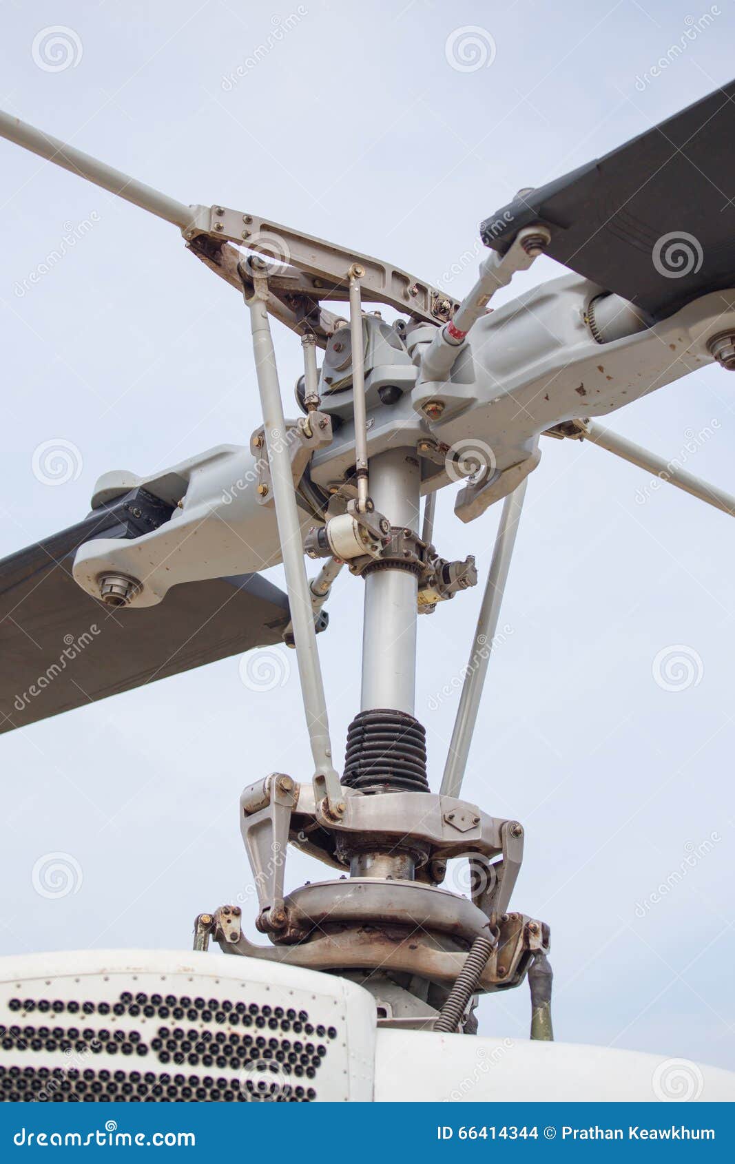 Helicopter Main Rotor Blades On The Background Of The Sky Stock Image ...
