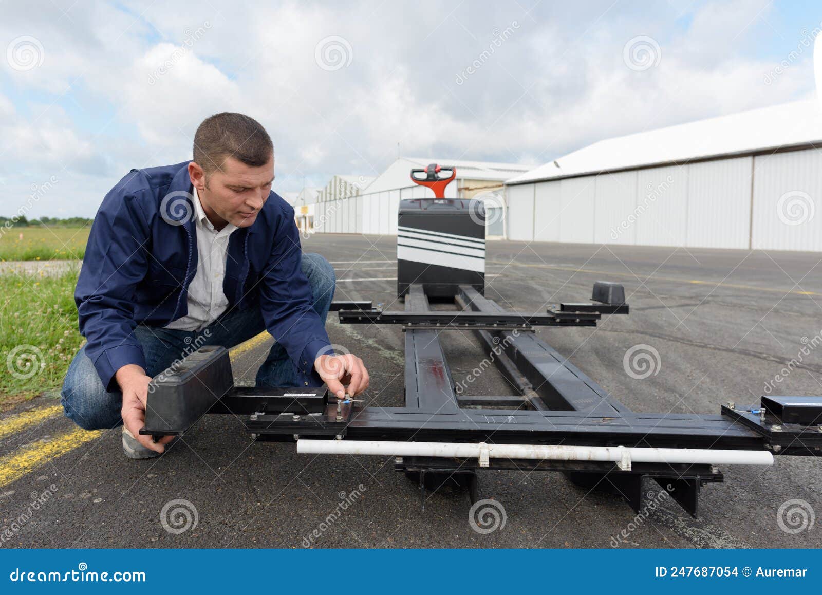 Helicopter Mechanic at Work Stock Photo - Image of training, propulsion ...