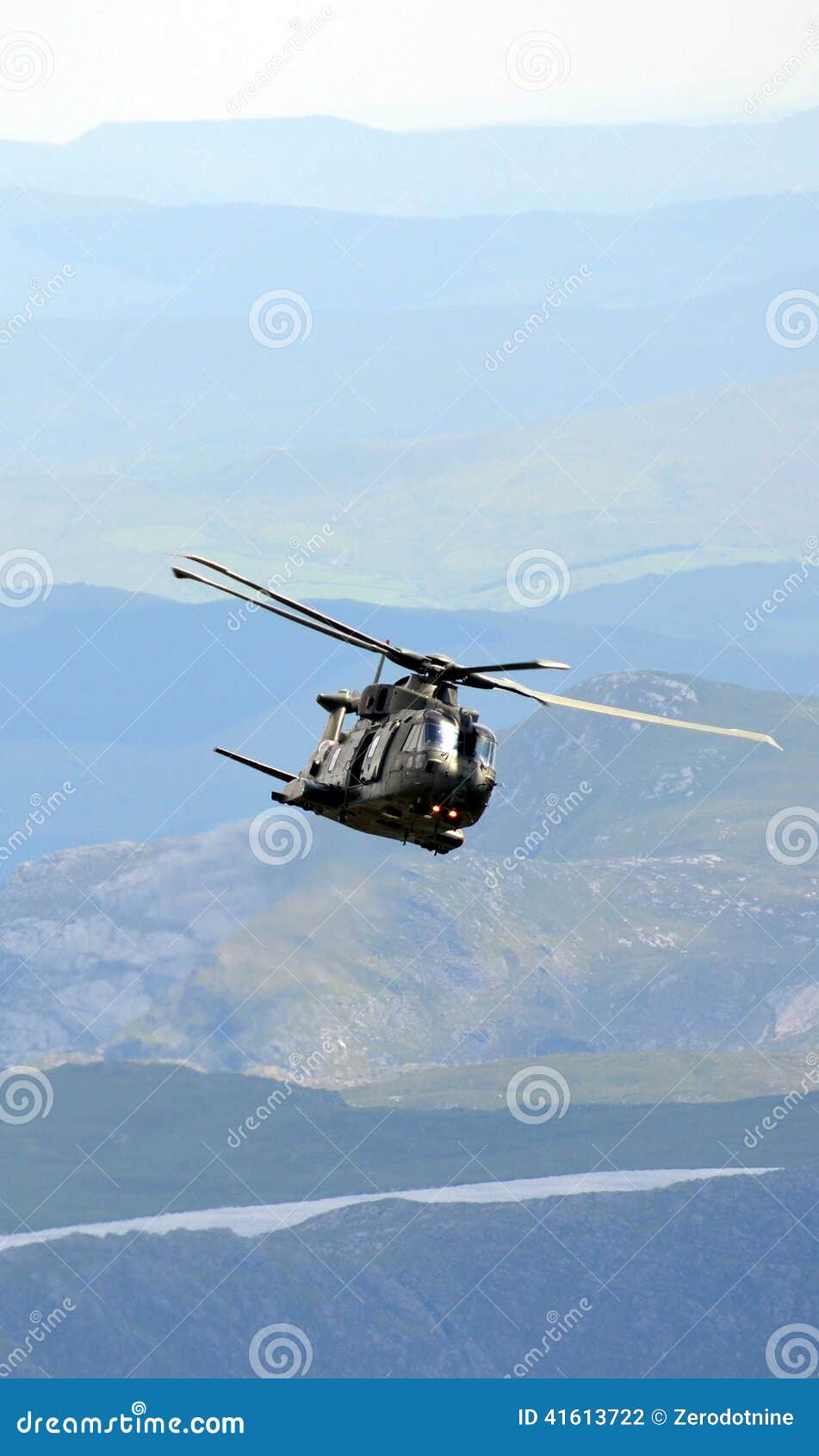 Helicopter in the Mountains Stock Photo - Image of abingdon, iraq: 41613722