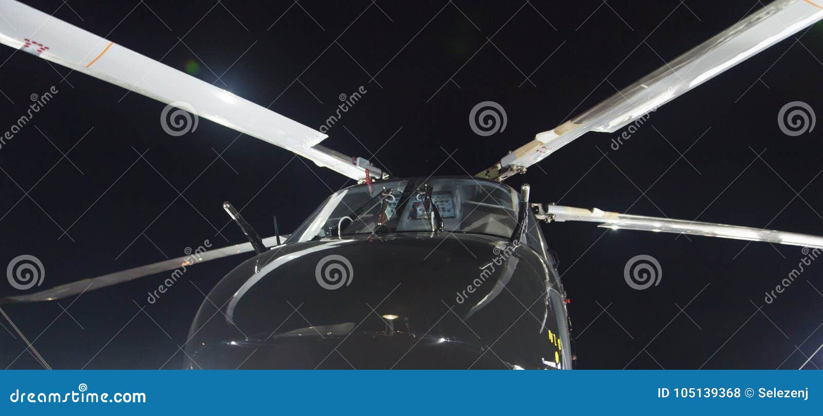 Helicopter at night stock photo. Image of outdoors, flight - 105139368