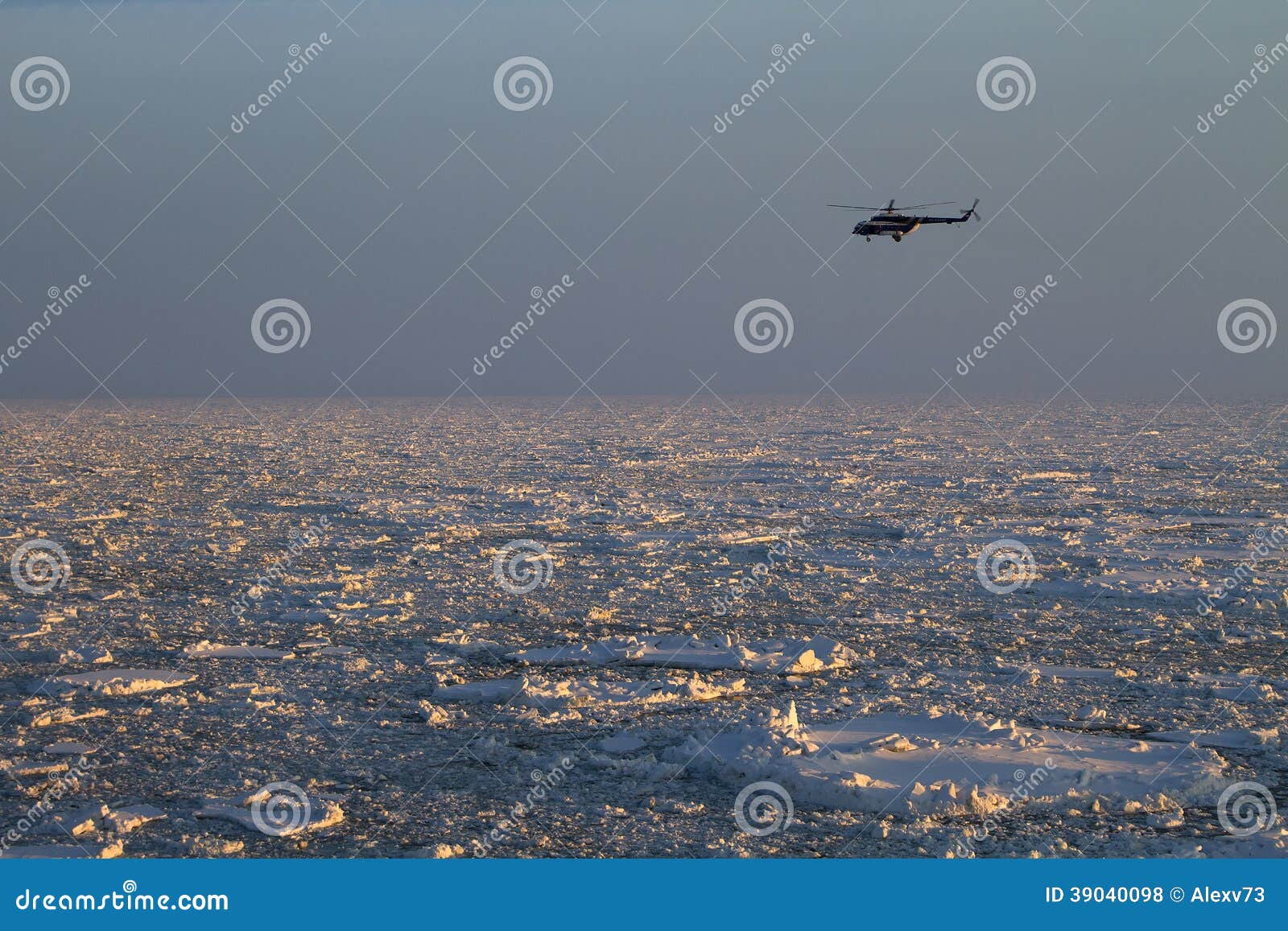 Helicopter over the Arctic editorial stock photo. Image of expedition ...