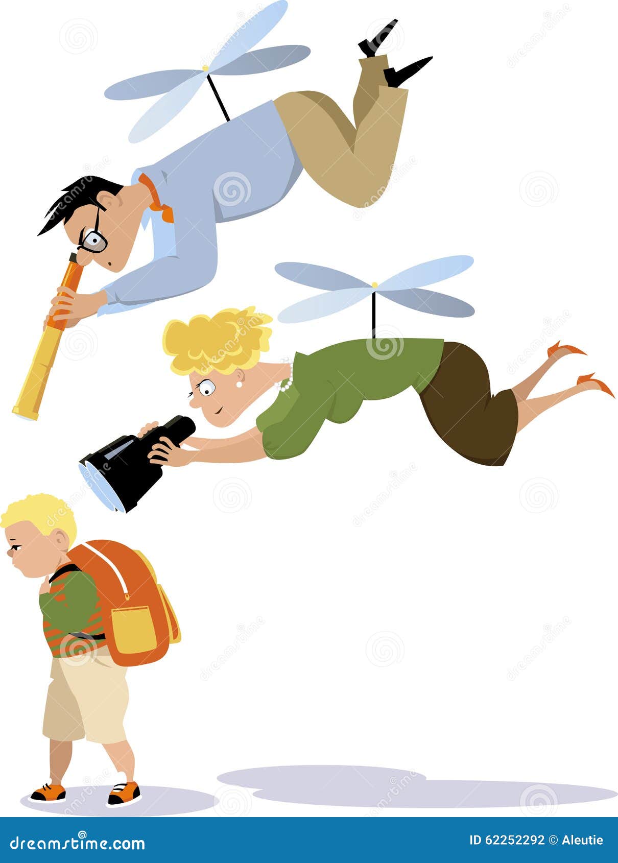 Helicopter parenting stock vector. Illustration of cosseting - 62252292 Helicopter parenting stock vector. Illustration of cosseting - 62252292