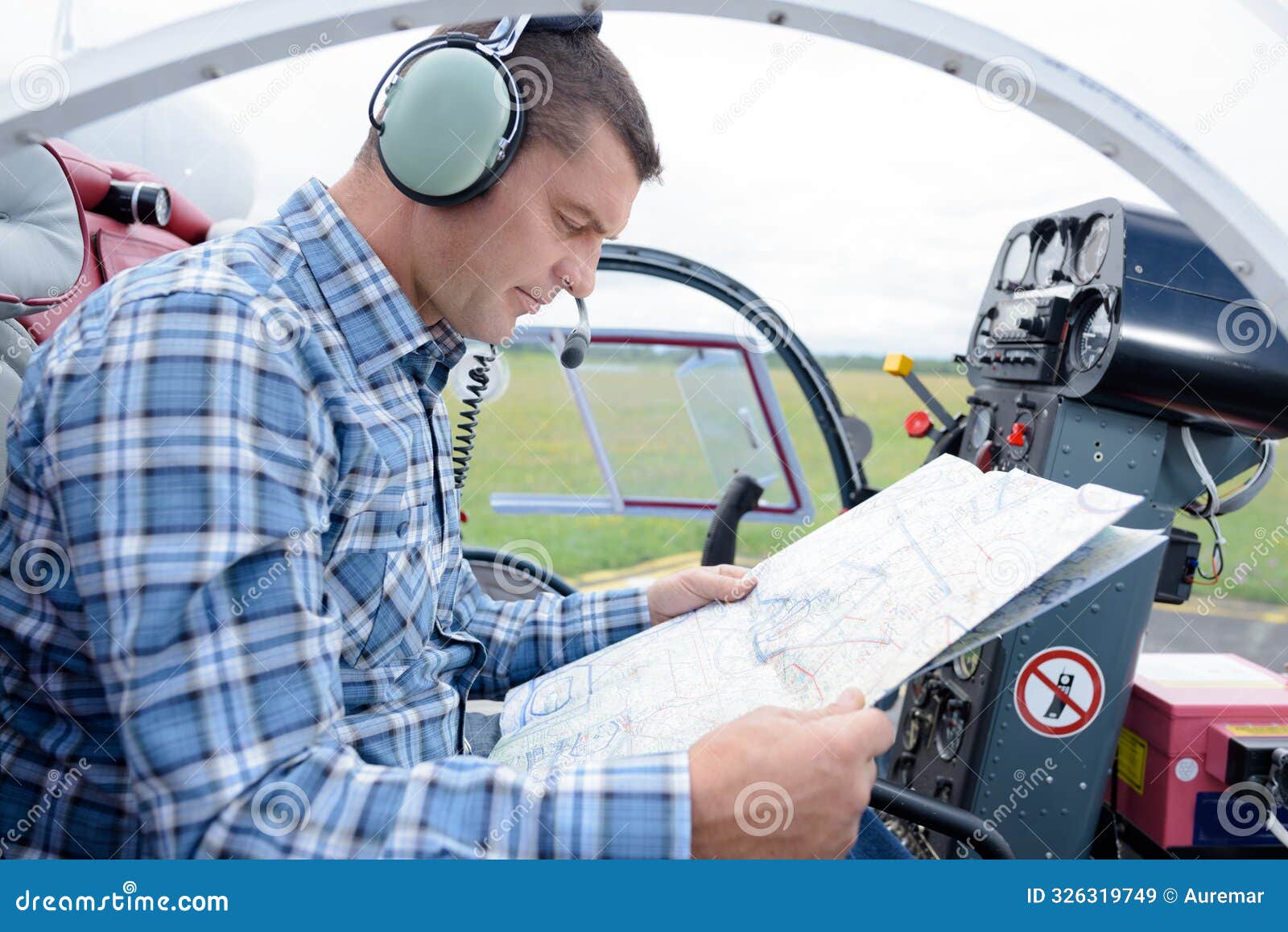 Helicopter and Pilot Get Ready To Fly Stock Image - Image of person ...