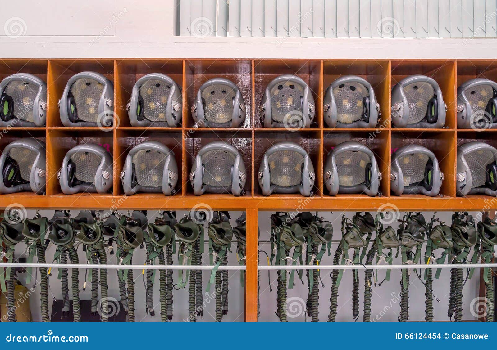 Helicopter Pilot Helmet on the Lockers Stock Photo - Image of oxygen ...